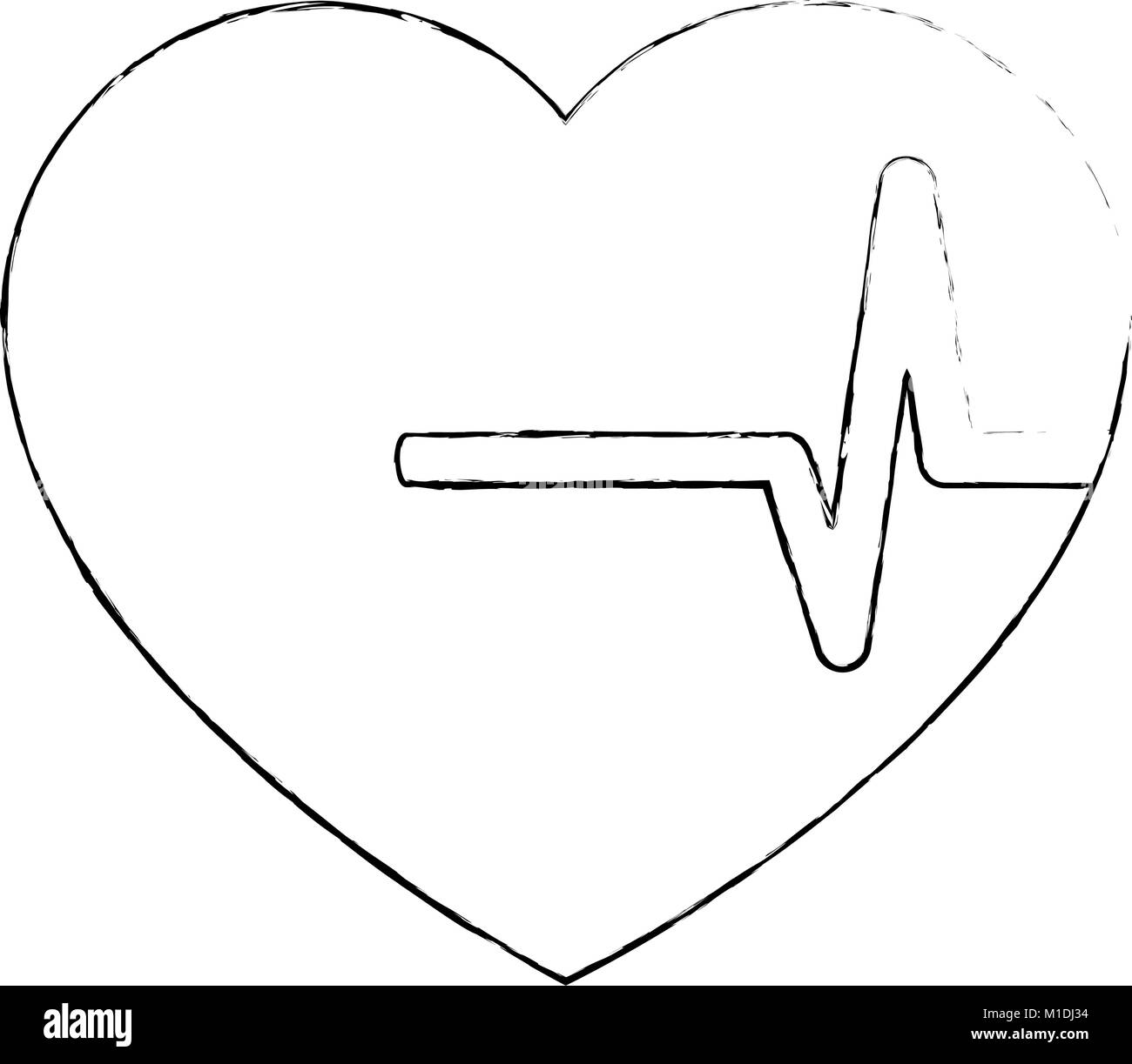 heart cardio isolated icon vector illustration design Stock Vector ...