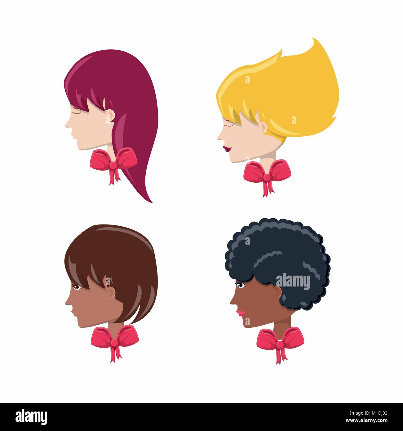 Womens day head woman Cut Out Stock Images & Pictures - Alamy