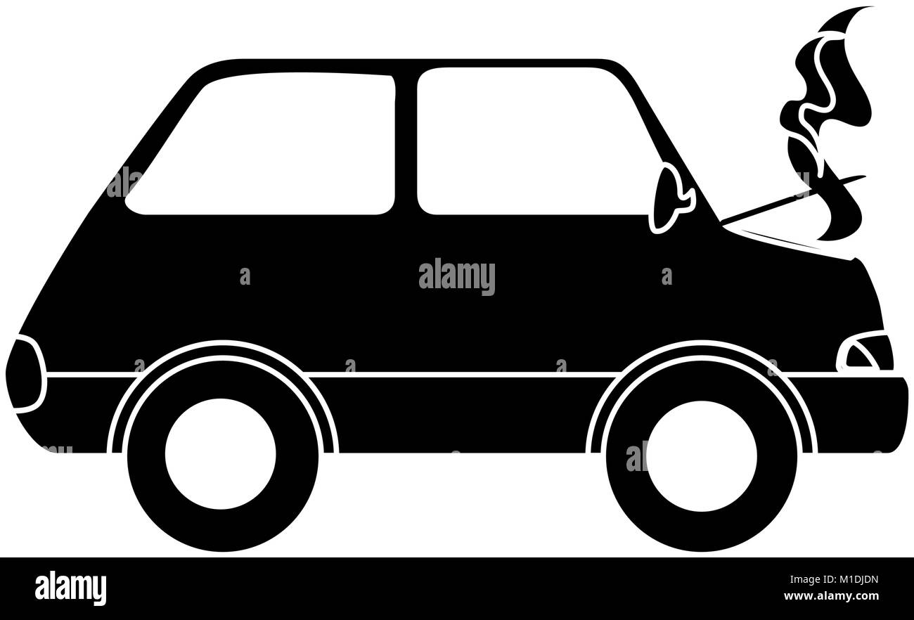 car burning isolated icon vector illustration design Stock Vector Image ...