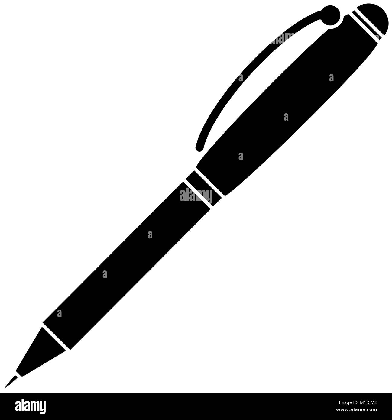 Pen holder vector graphic Black and White Stock Photos & Images - Alamy