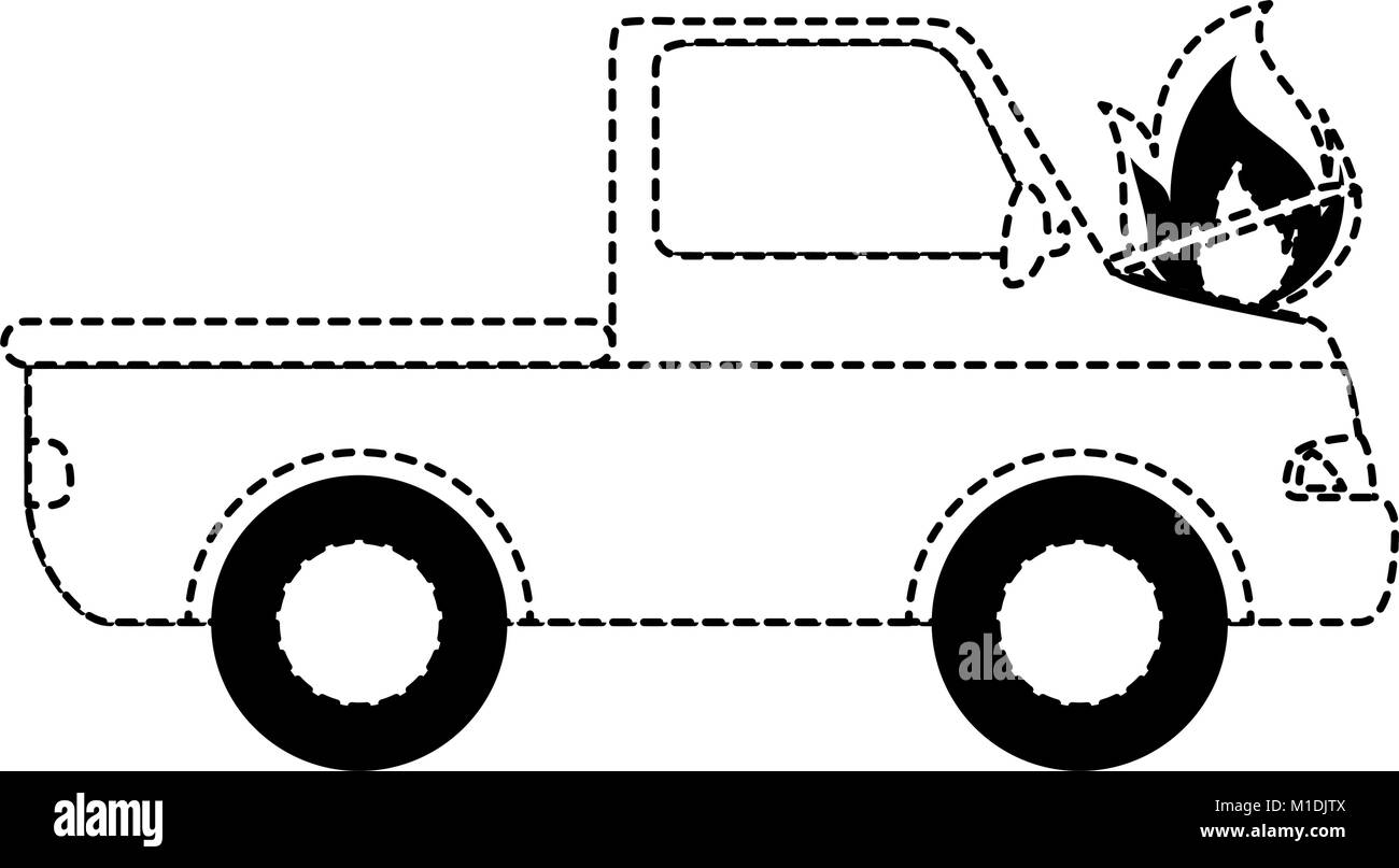 car burning isolated icon vector illustration design Stock Vector Image ...