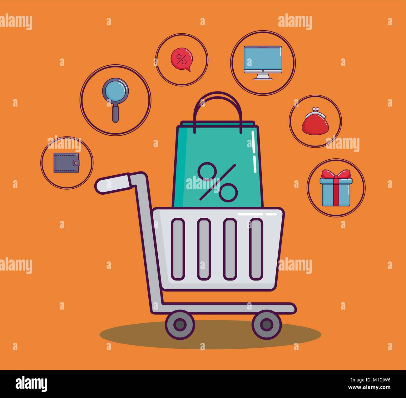 Shopping and discount design Stock Vector Image & Art - Alamy