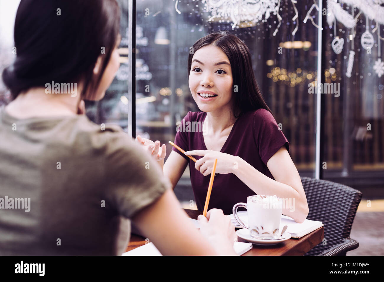 Young two students preparing for class Stock Photo - Alamy