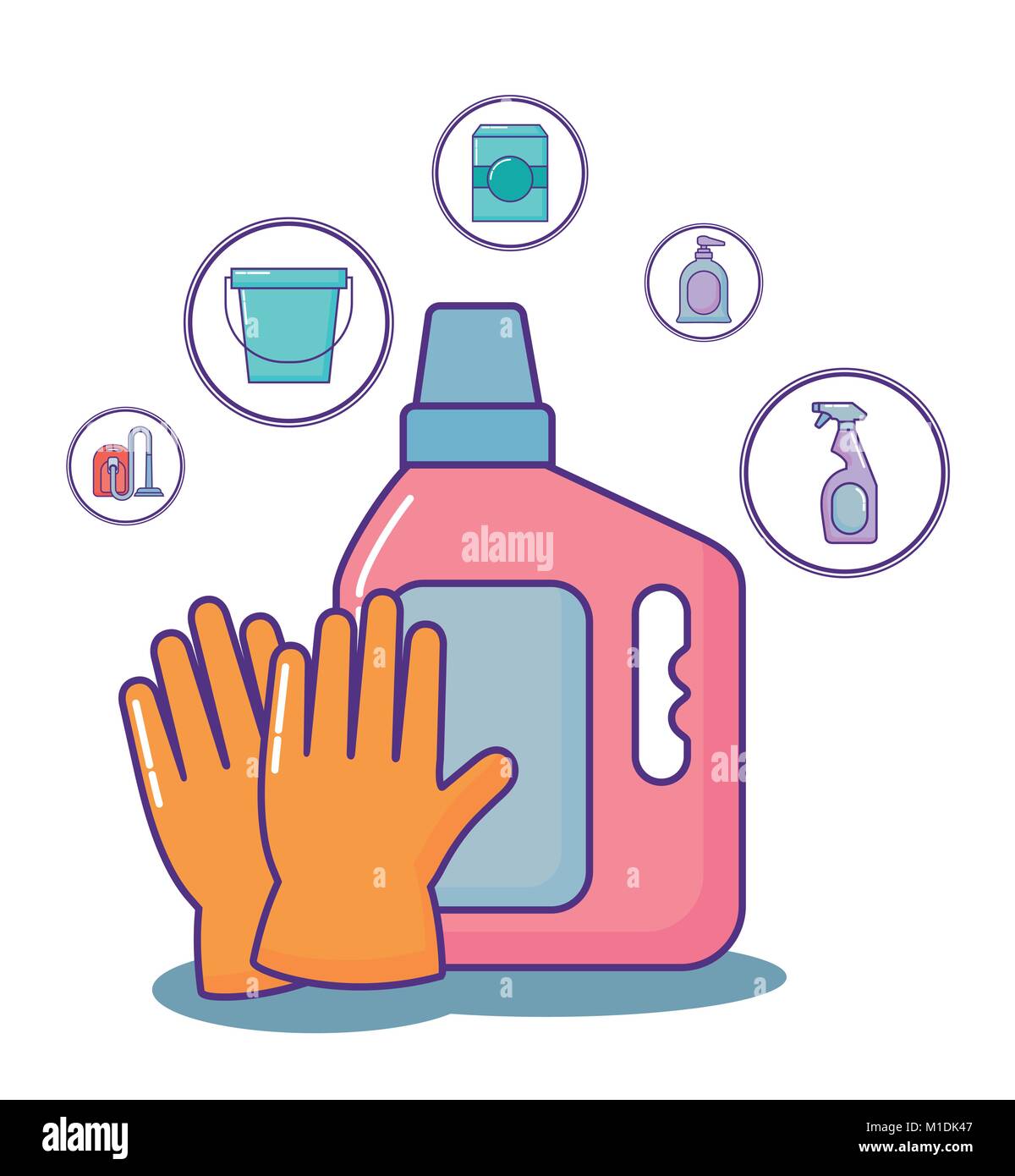 Cleaning supplies design Stock Vector Image & Art - Alamy