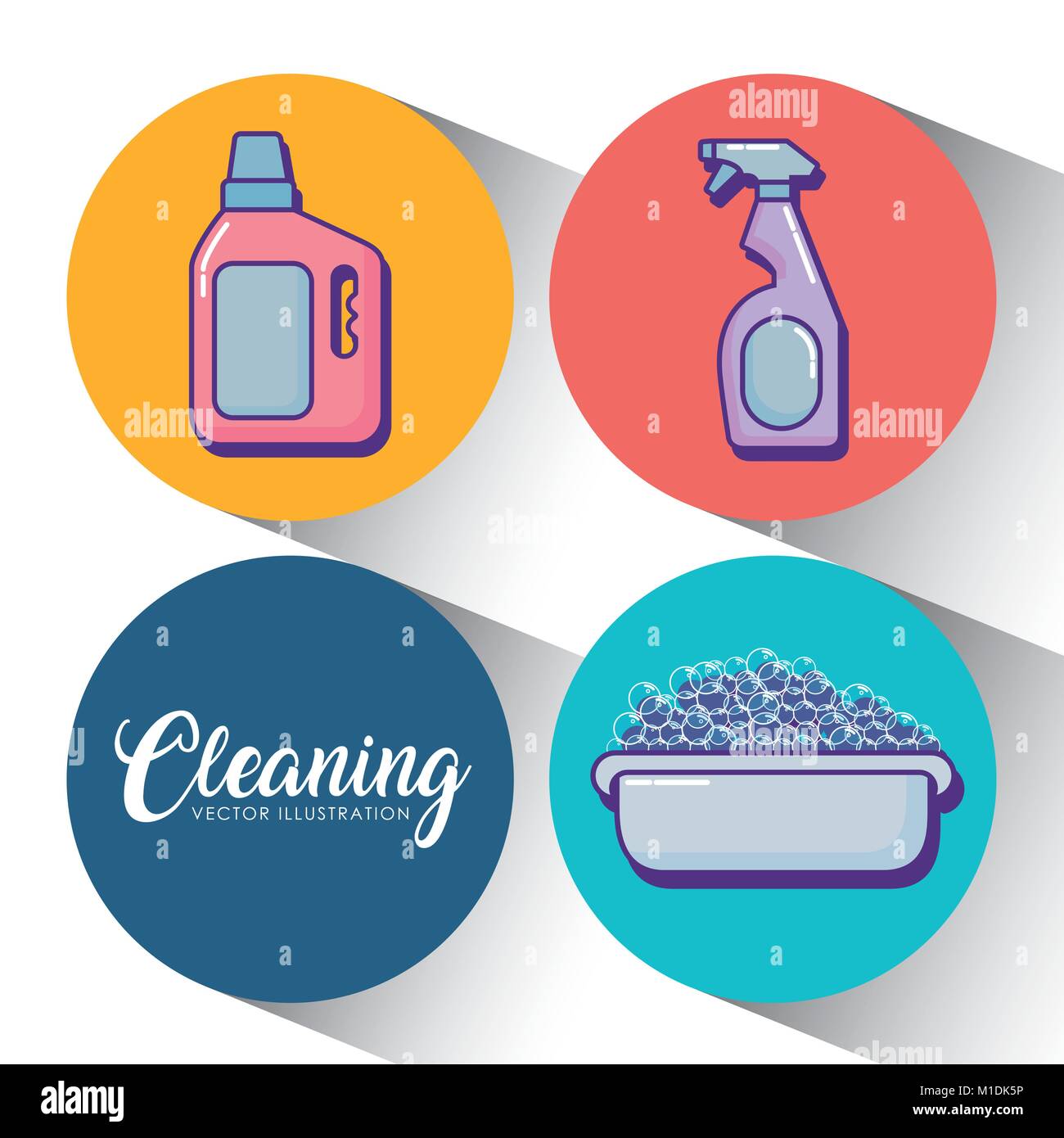 Cleaning supplies design Stock Vector Image & Art - Alamy