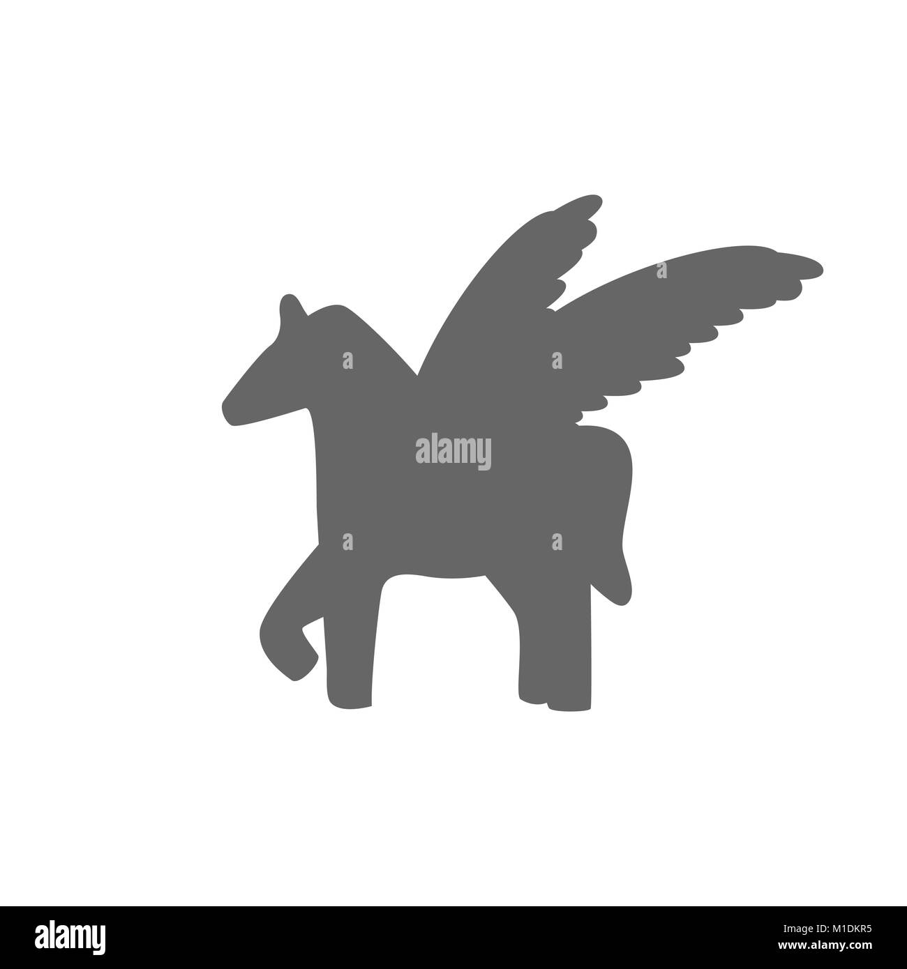 Pegasus sign vector illustration Stock Photo - Alamy