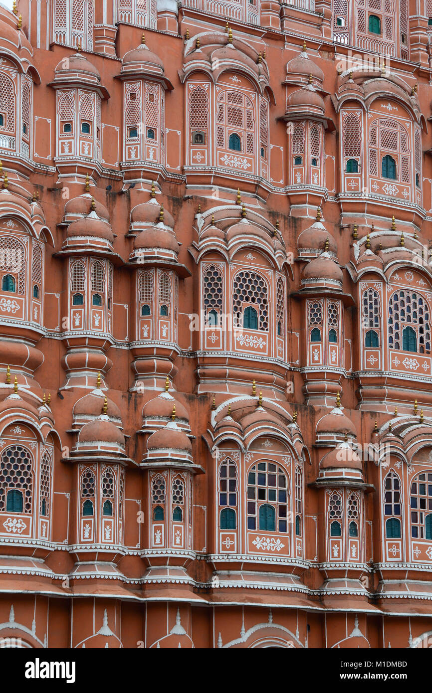 Details of Hawa Mahal (Wind Palace) in Jaipur, India Stock Photo - Alamy