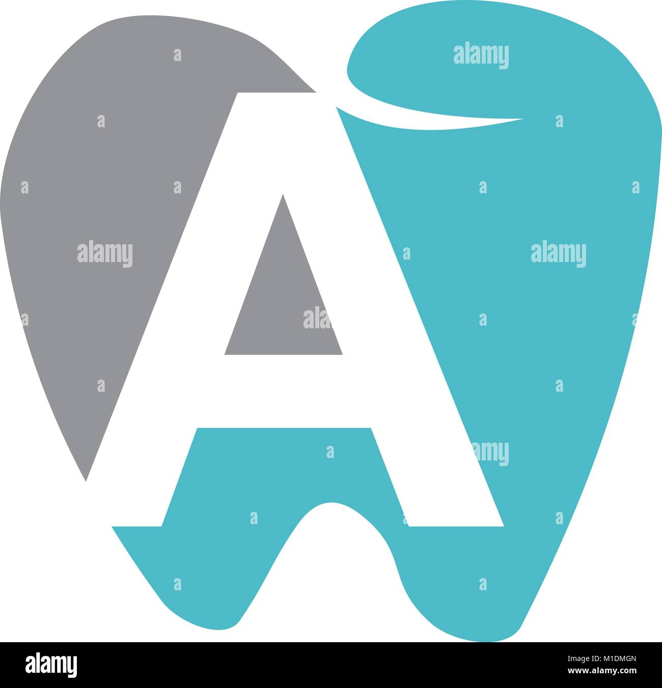 Healthy Dental Care Letter A Stock Vector Image & Art - Alamy
