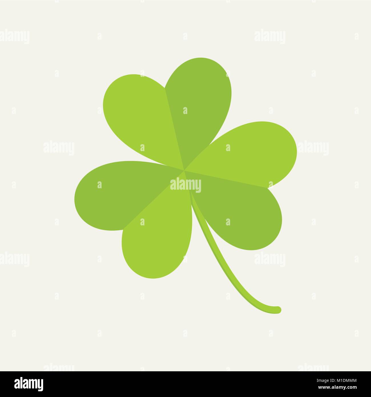 Cute Three Leaf Clover Vector Illustration Graphic Design Stock Vector ...