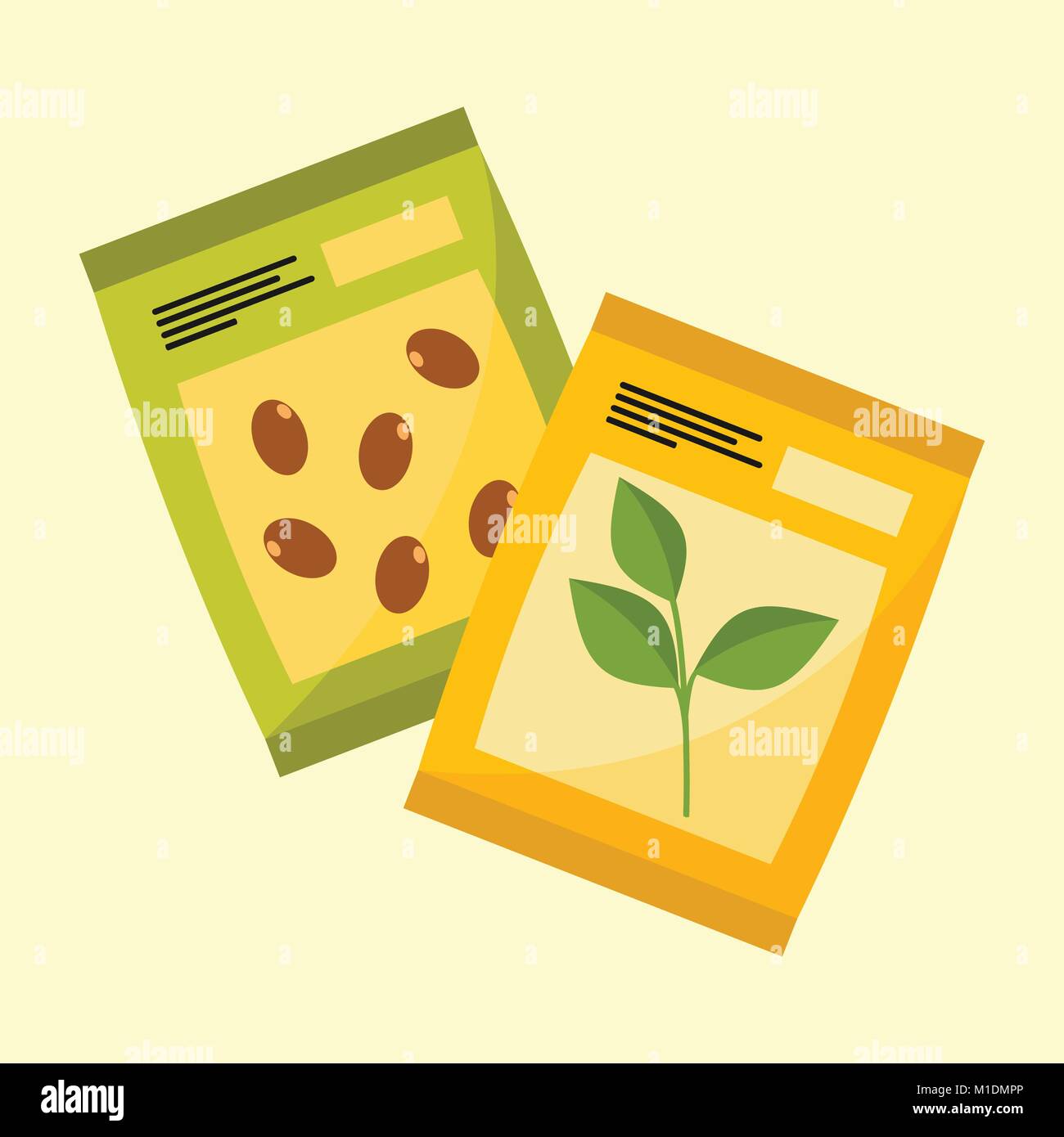 Plant Seeds Product Vector Illustration Graphic Design Stock Vector ...