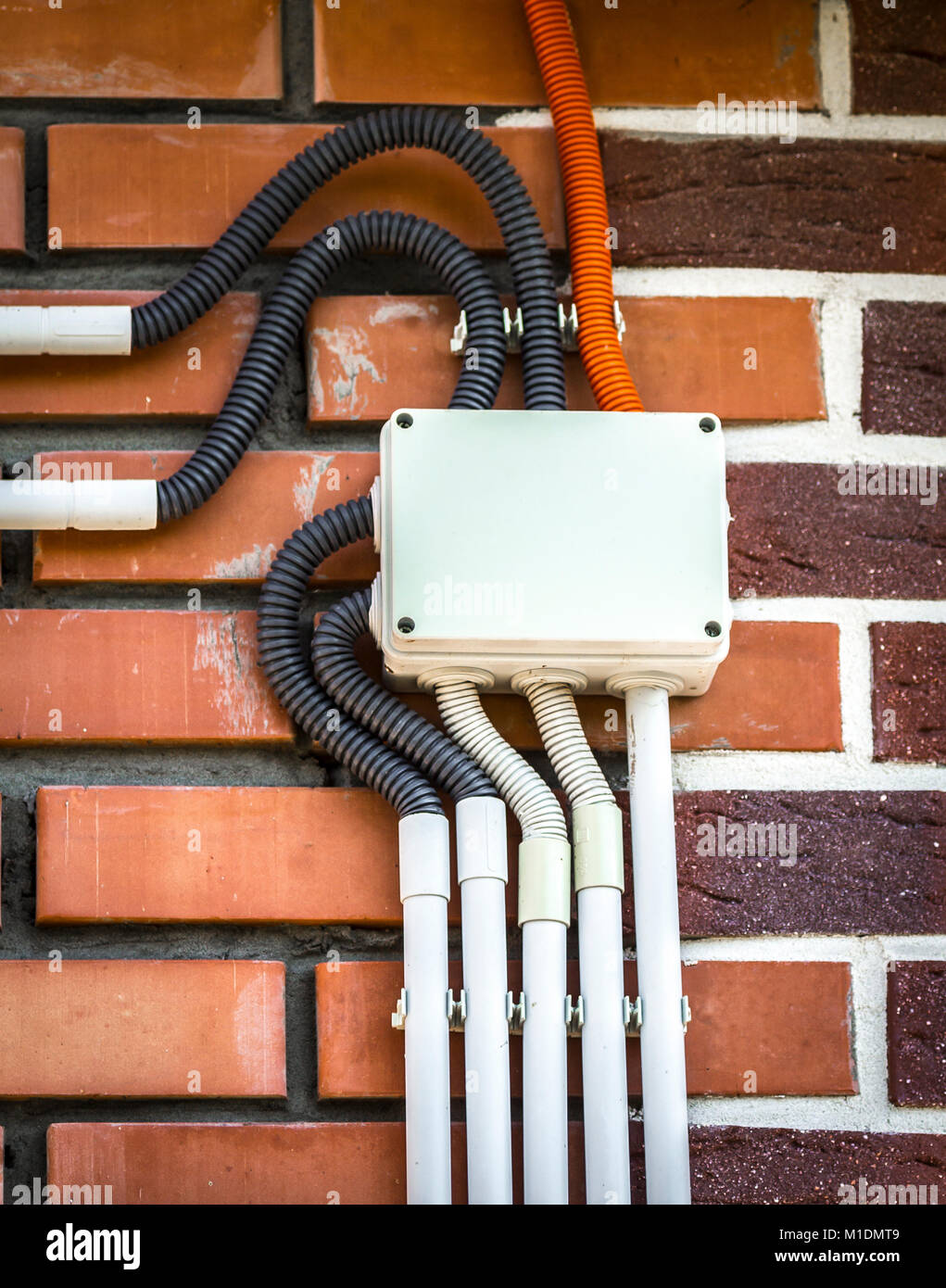 Pipes wires on wall hi-res stock photography and images - Alamy