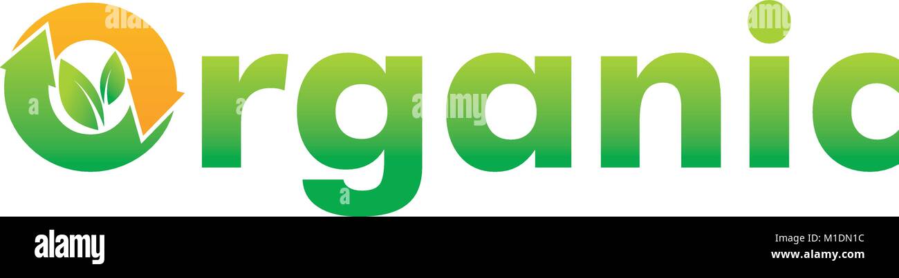 Organic Logo Design Template Vector Stock Vector Image & Art - Alamy