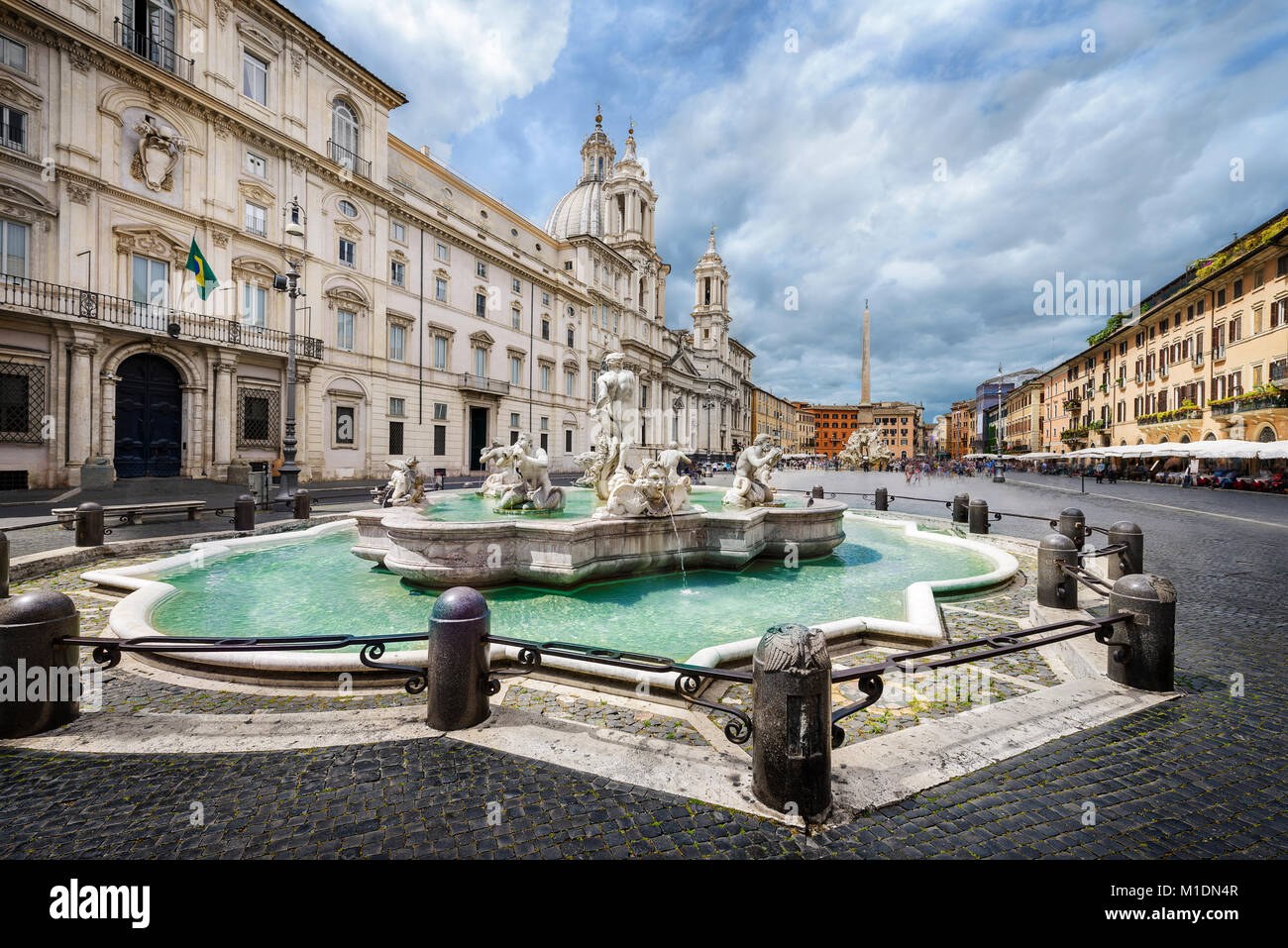 Piazza Navona, Rome, Italy, Europe. Rome ancient stadium for athletic ...