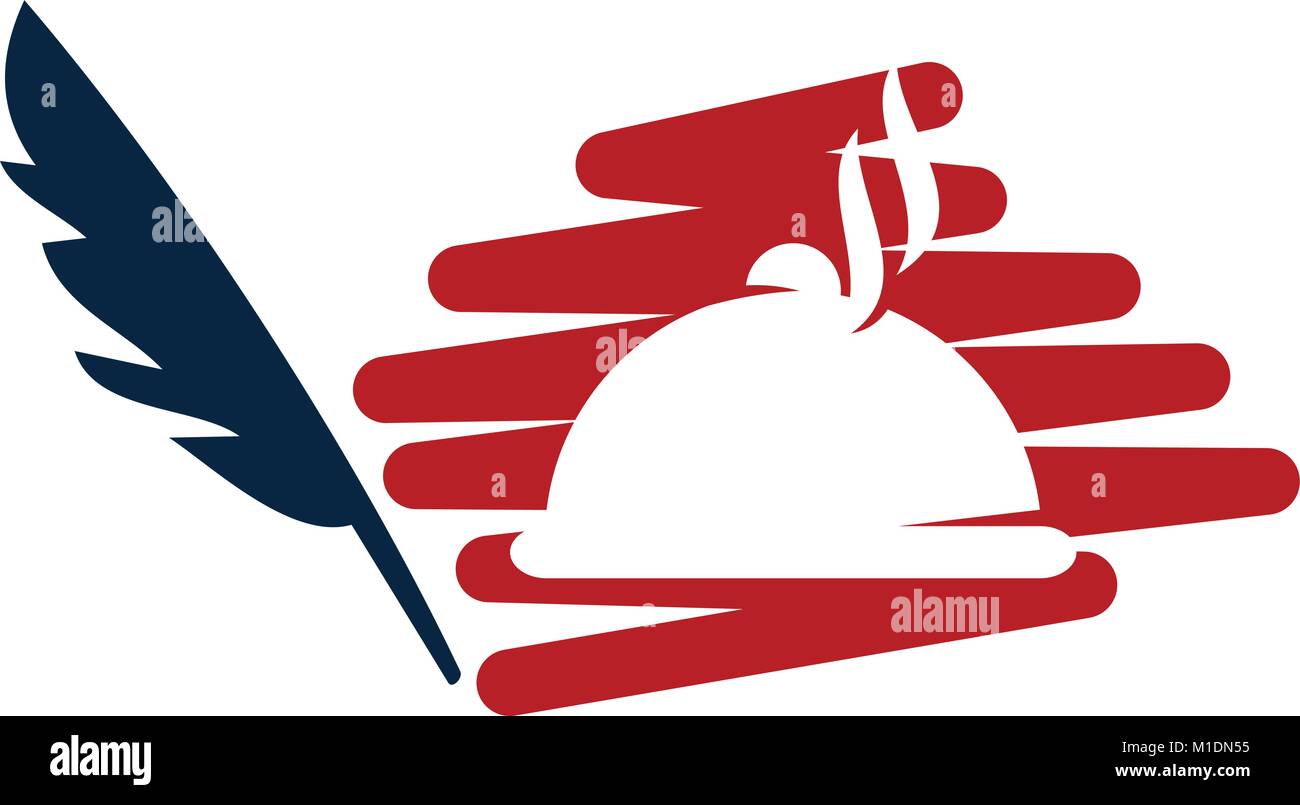 Food review logo Stock Vector Images - Alamy