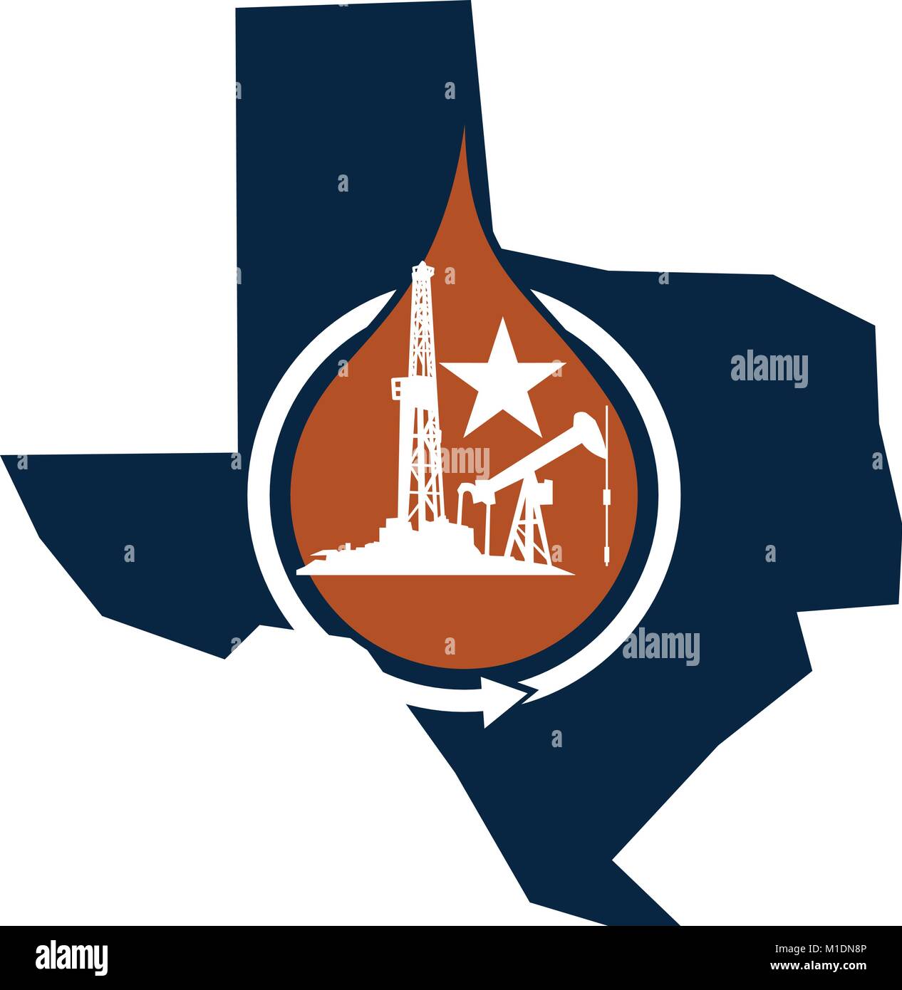 Texas Energy Advantage Oil Mining Stock Vector Image & Art - Alamy