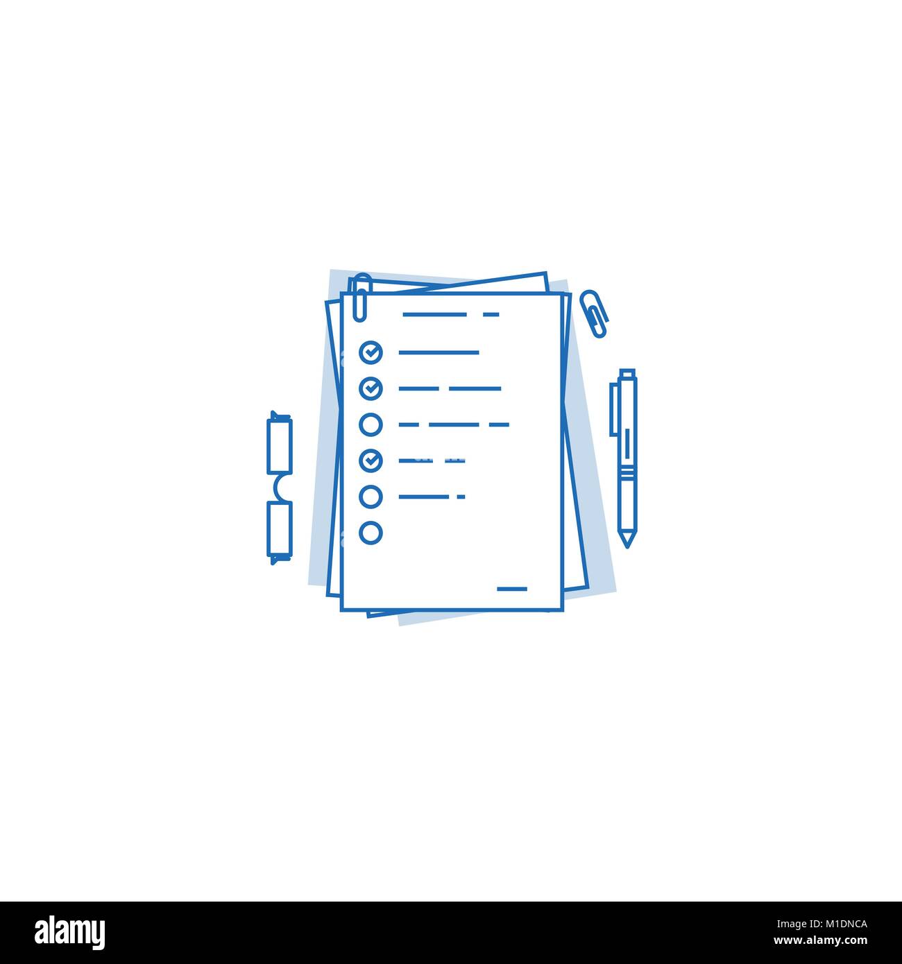 Icon list clipboard Stock Vector Images - Alamy