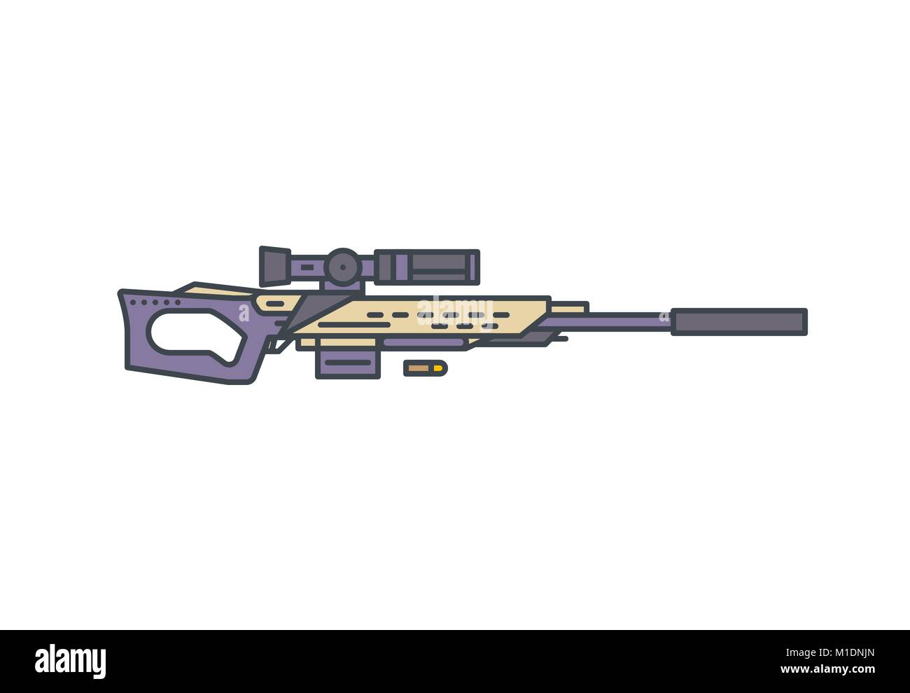 Sniper scope silhouette hi-res stock photography and images - Alamy
