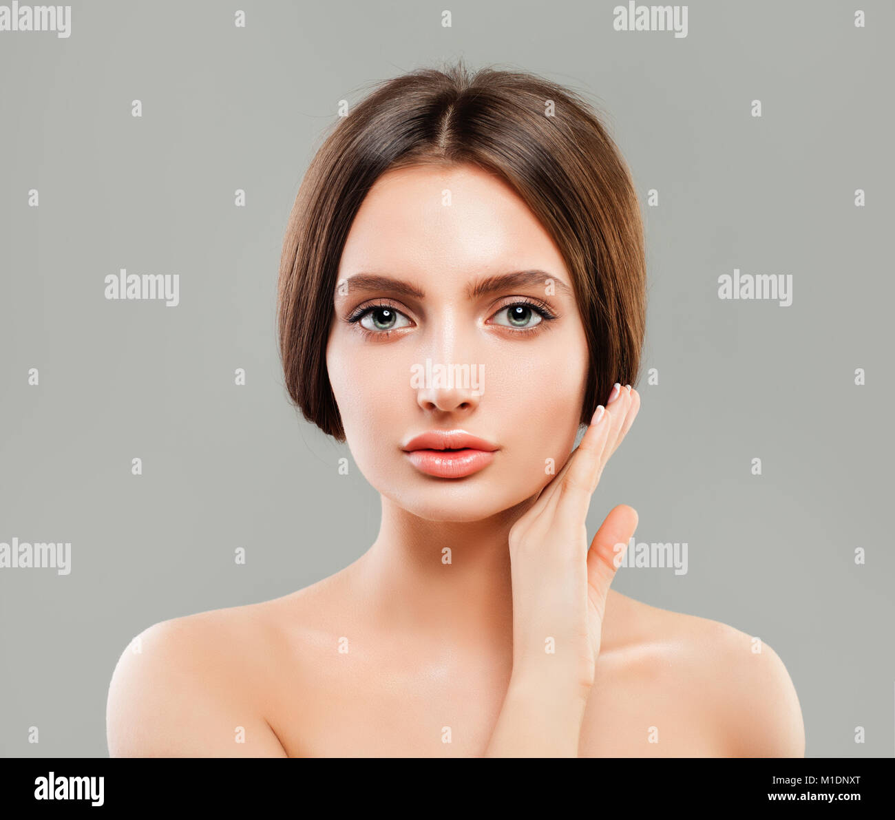 Beautiful Healthy Woman. Spa Beauty Stock Photo - Alamy