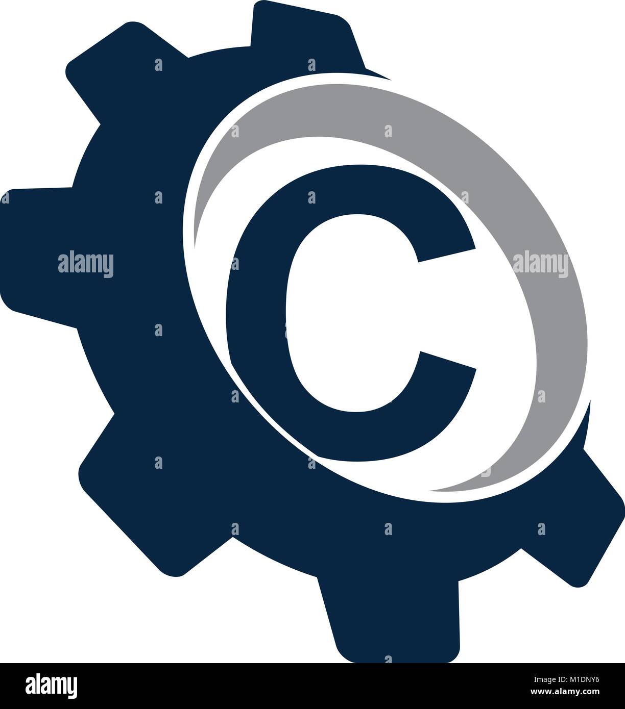 C gear logo Stock Vector Images - Alamy