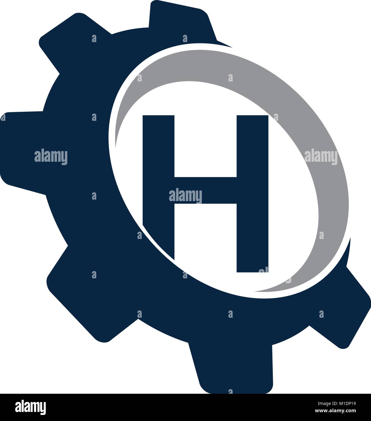 H gear logo hi-res stock photography and images - Alamy