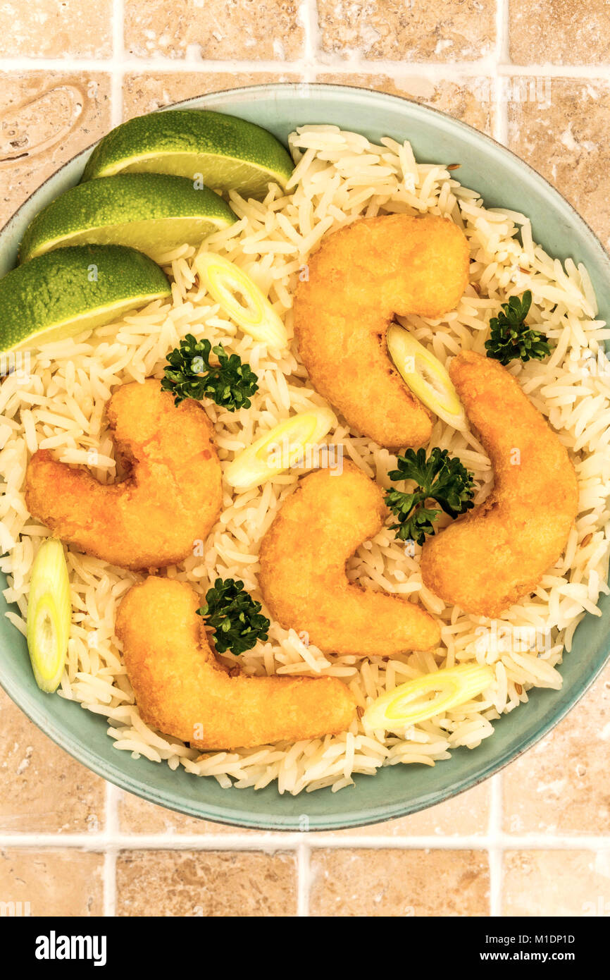 Asian style fried rice with seafood hi-res stock photography and images ...