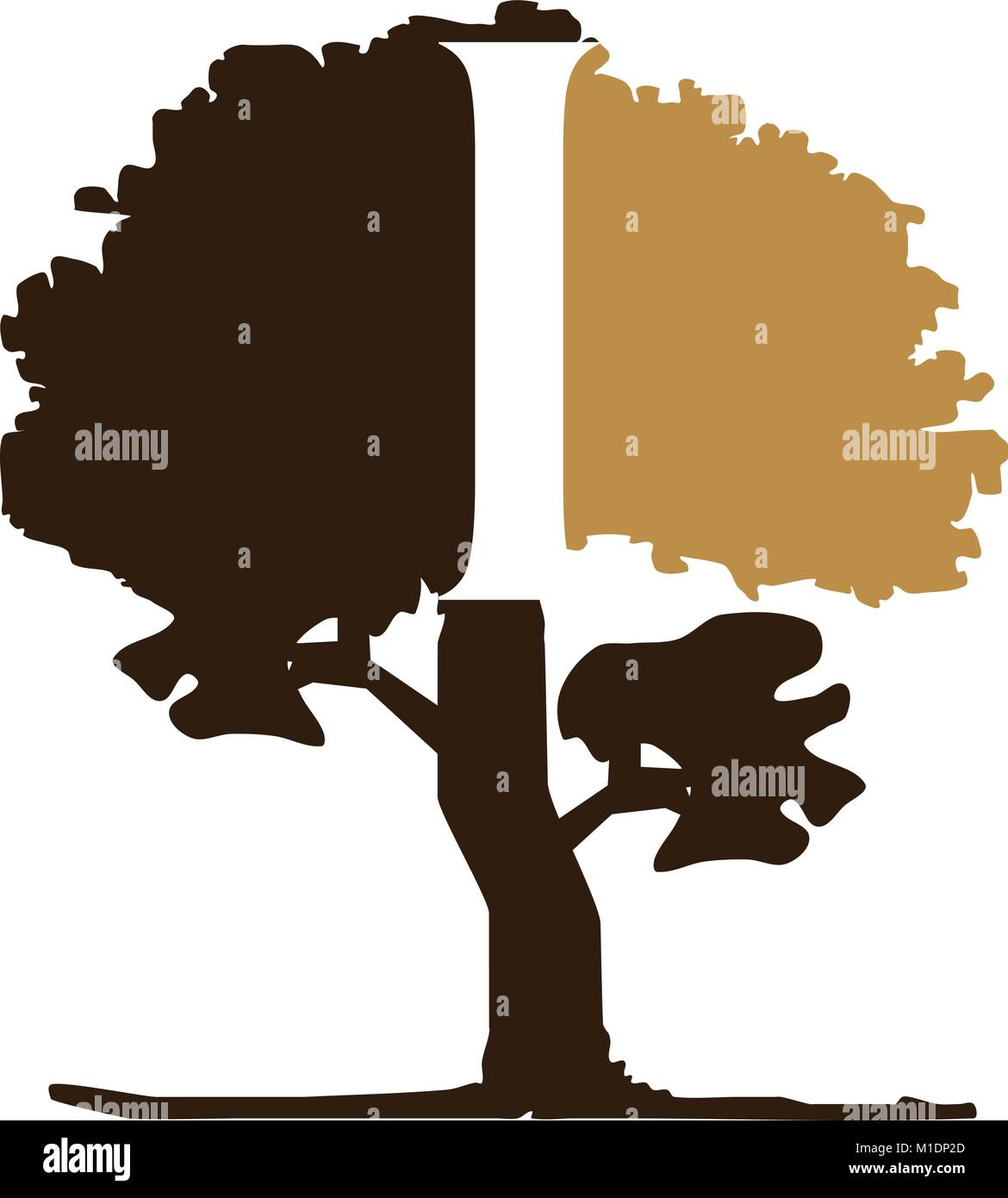 Tree Letter I Stock Vector Image & Art - Alamy