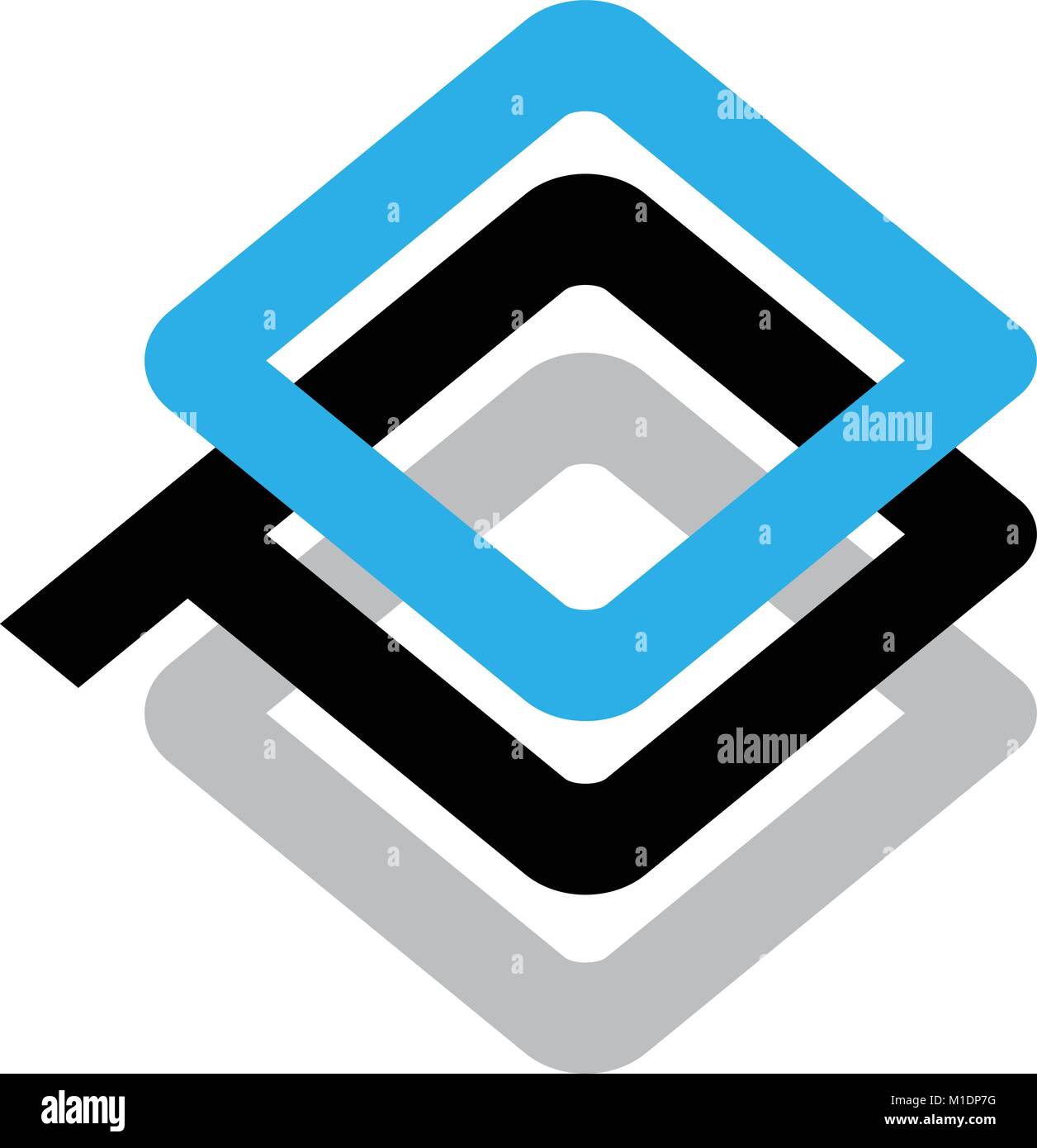 Letter P Layer Modern Stock Vector Image & Art - Alamy