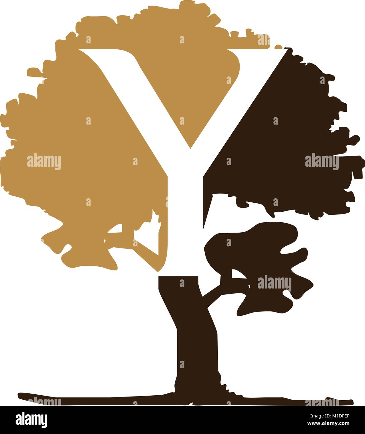 Tree Letter Y Stock Vector Image & Art - Alamy