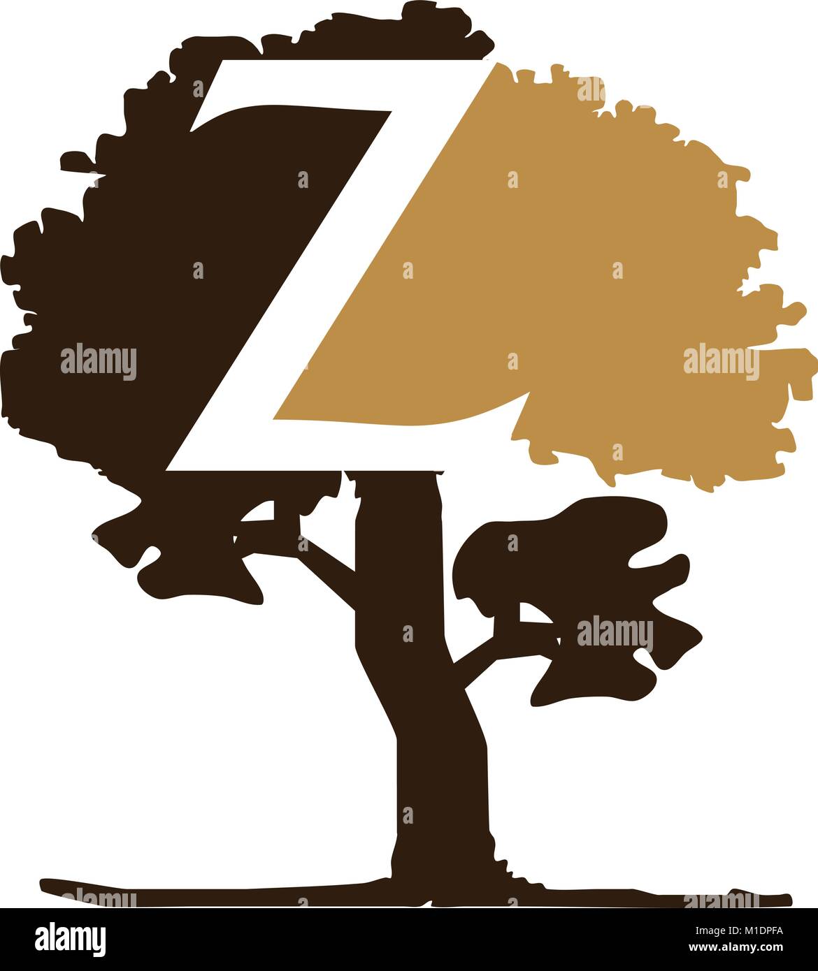 Tree Letter Z Stock Vector Image & Art - Alamy