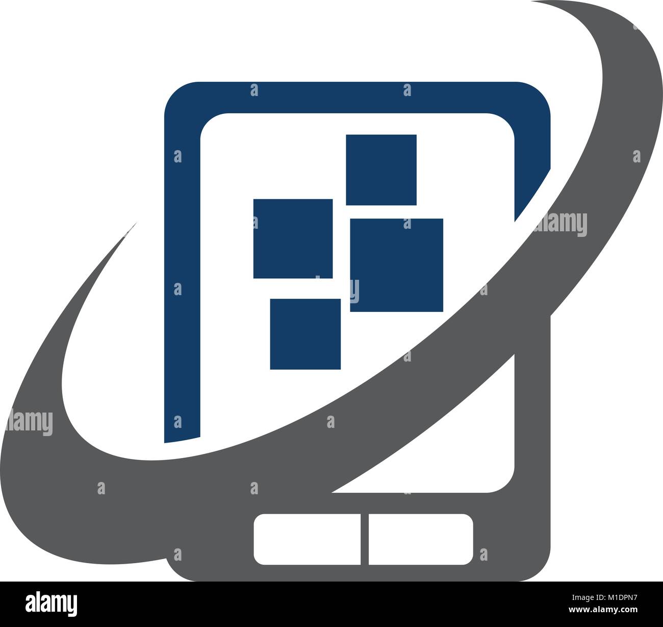 Mobile Phone App Center Stock Vector Image & Art - Alamy