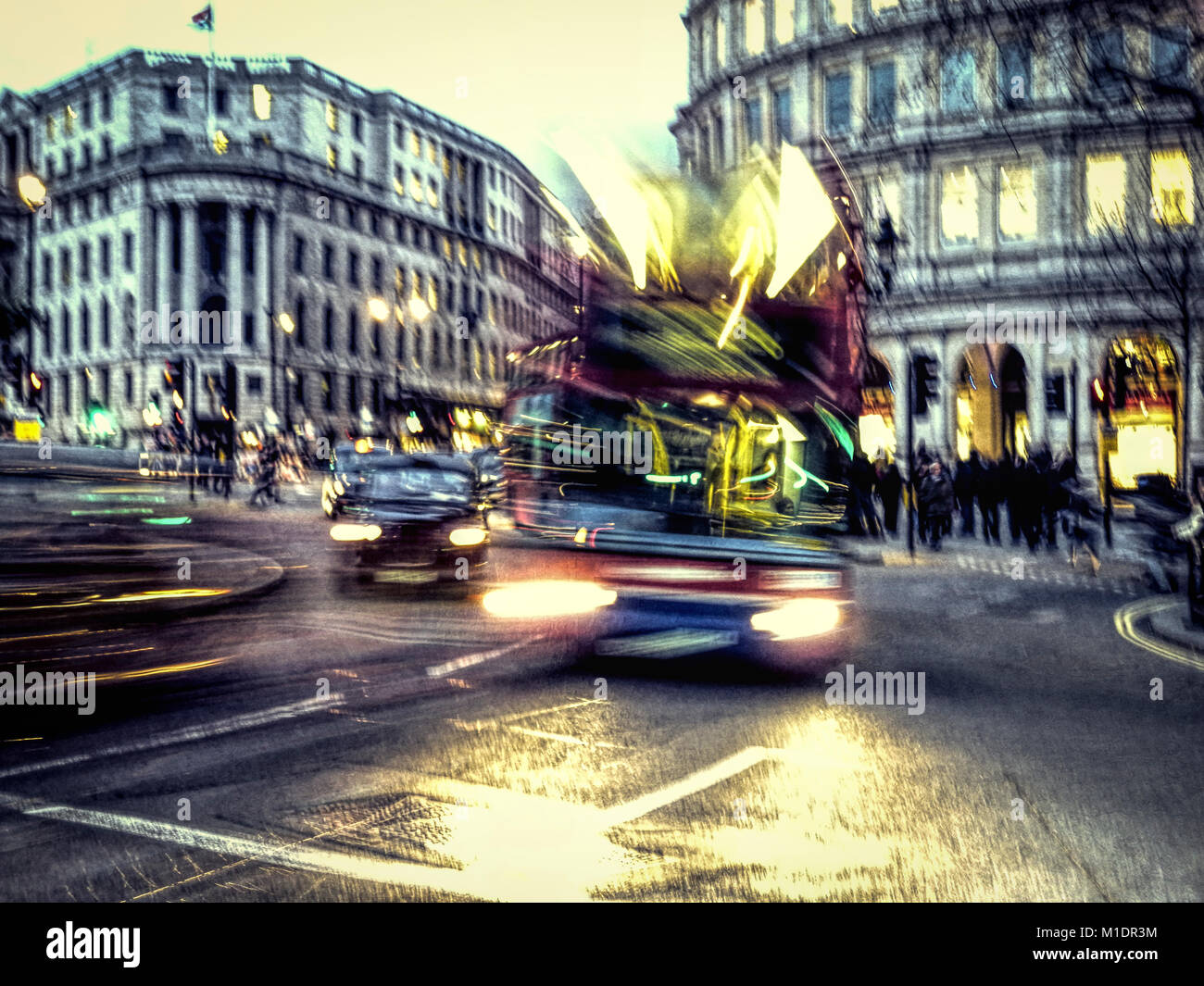 Bus making turn hi-res stock photography and images - Alamy