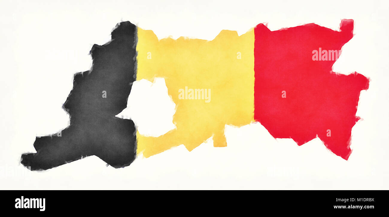 Flemish brabant map hi-res stock photography and images - Alamy