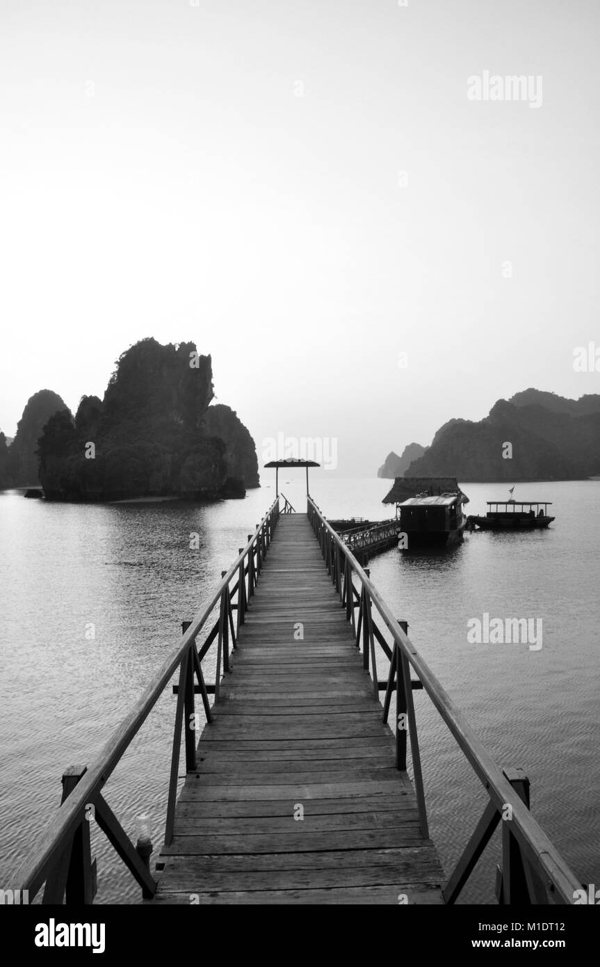 Reflections in water bay Black and White Stock Photos & Images - Alamy