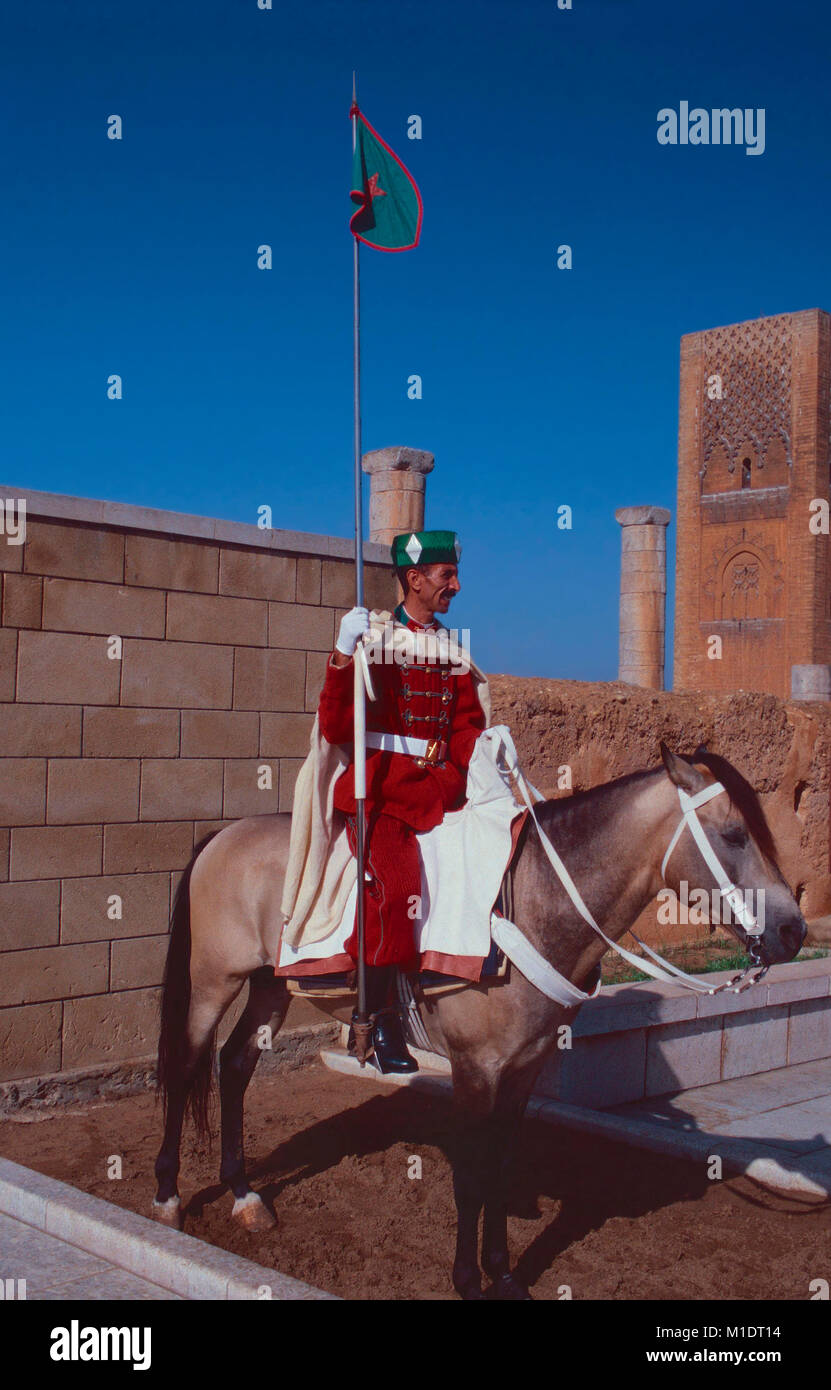 Mounted guard,Mausoleum Mohammed V,Rabat,Morocco Stock Photo - Alamy