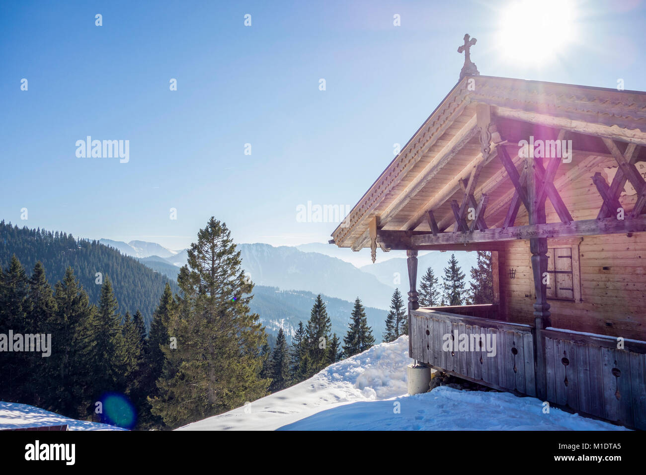 Alm near Hörnle, Bad Kohlgrub, Ammergauer Alpen, Bavaria, Germany Stock ...