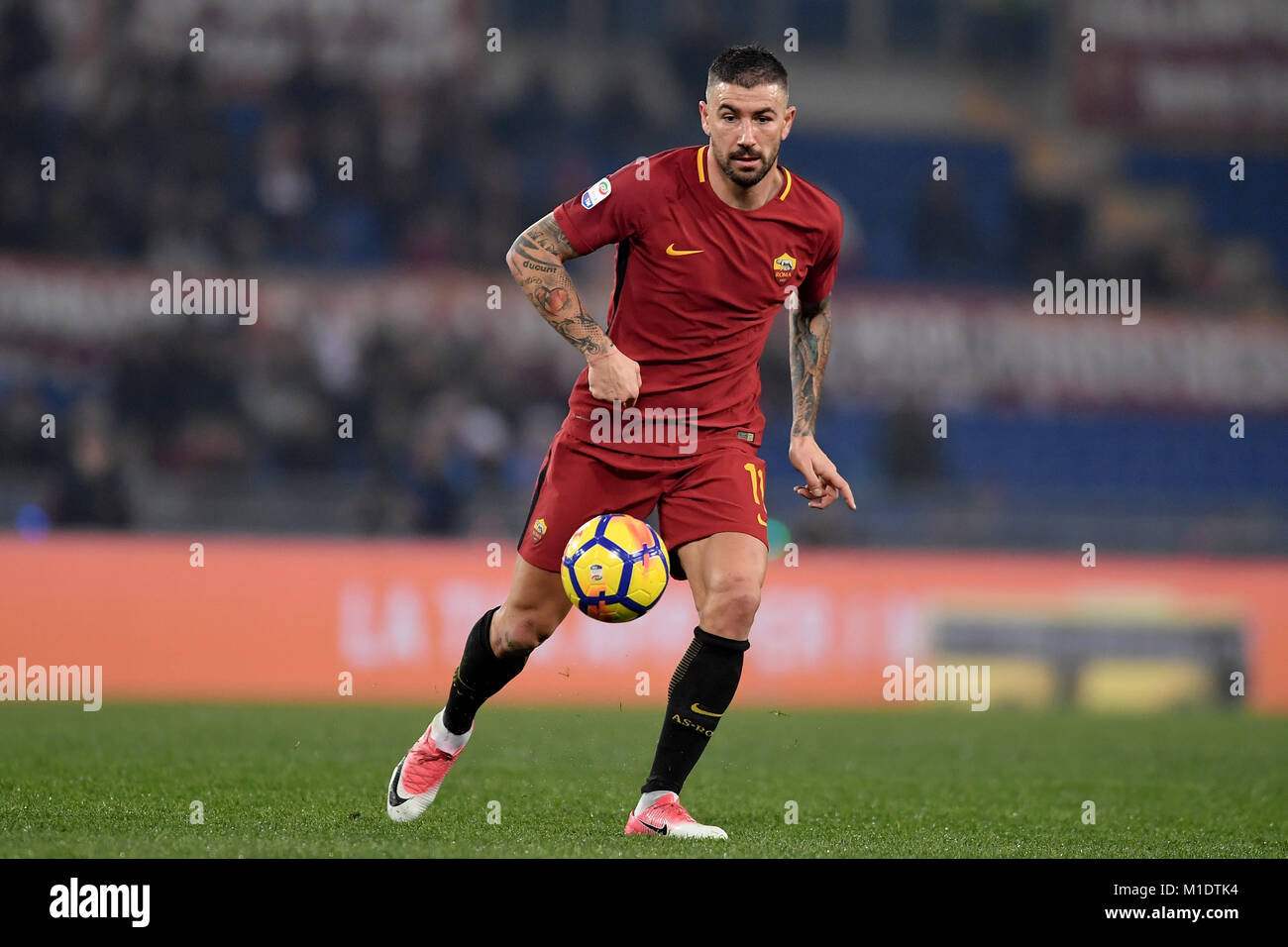 Aleksandar Kolarov Roma. Roma 28-01-2018 Stadio Olimpico Campionato ...