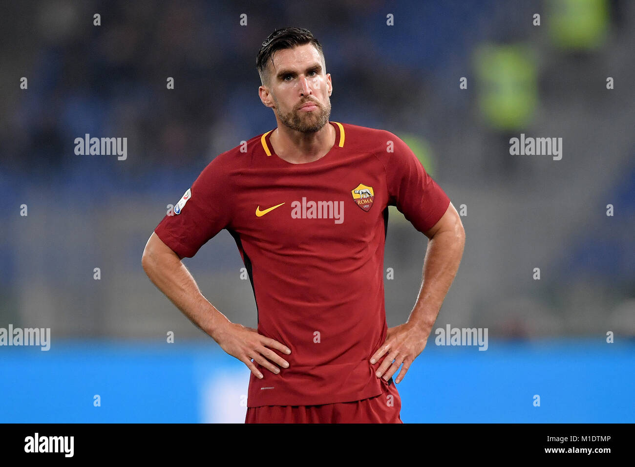 Kevin Strootman Roma. Roma 28-01-2018 Stadio Olimpico Campionato Serie ...