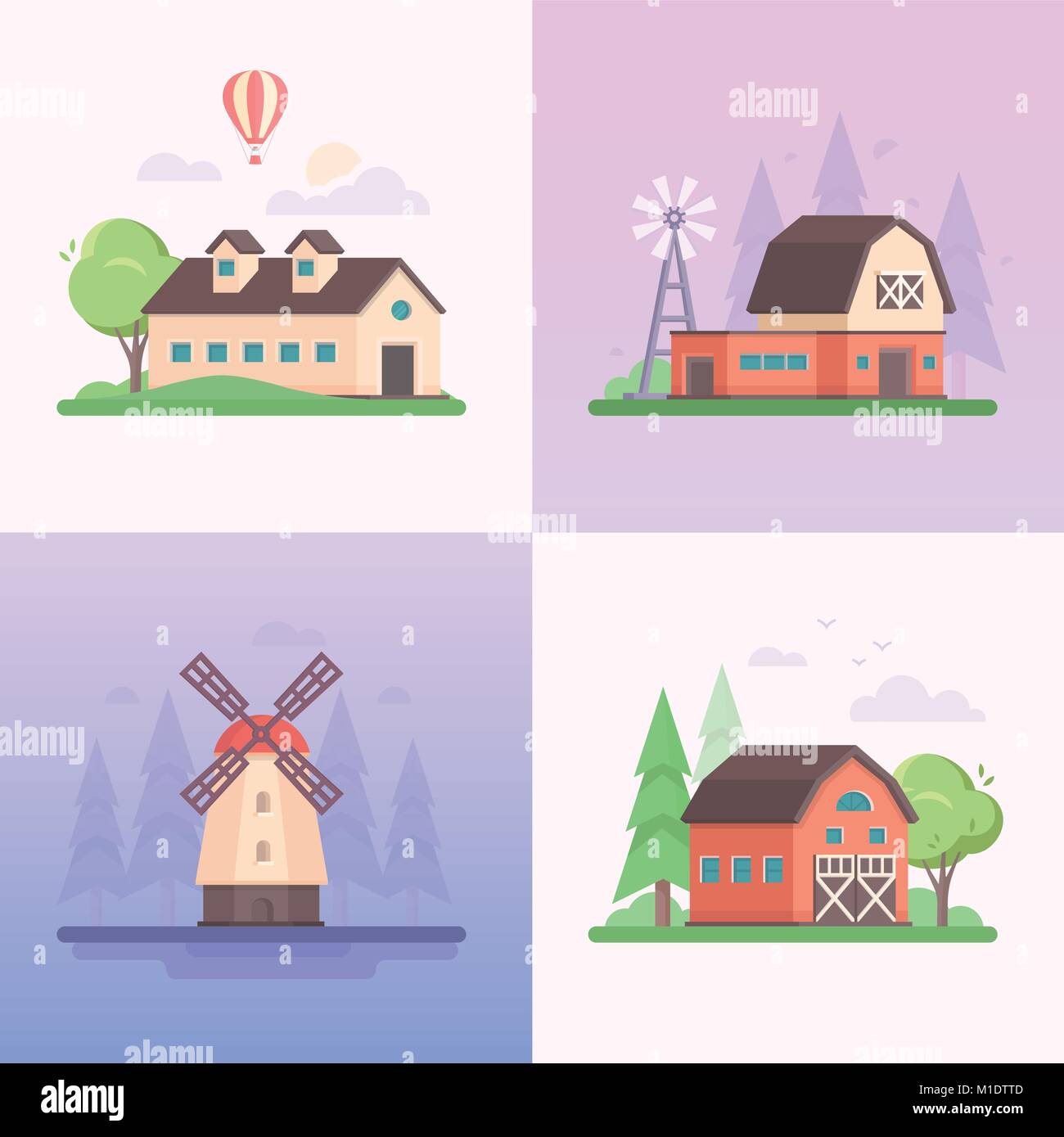 Vector illustrations landscape hi-res stock photography and images - Alamy
