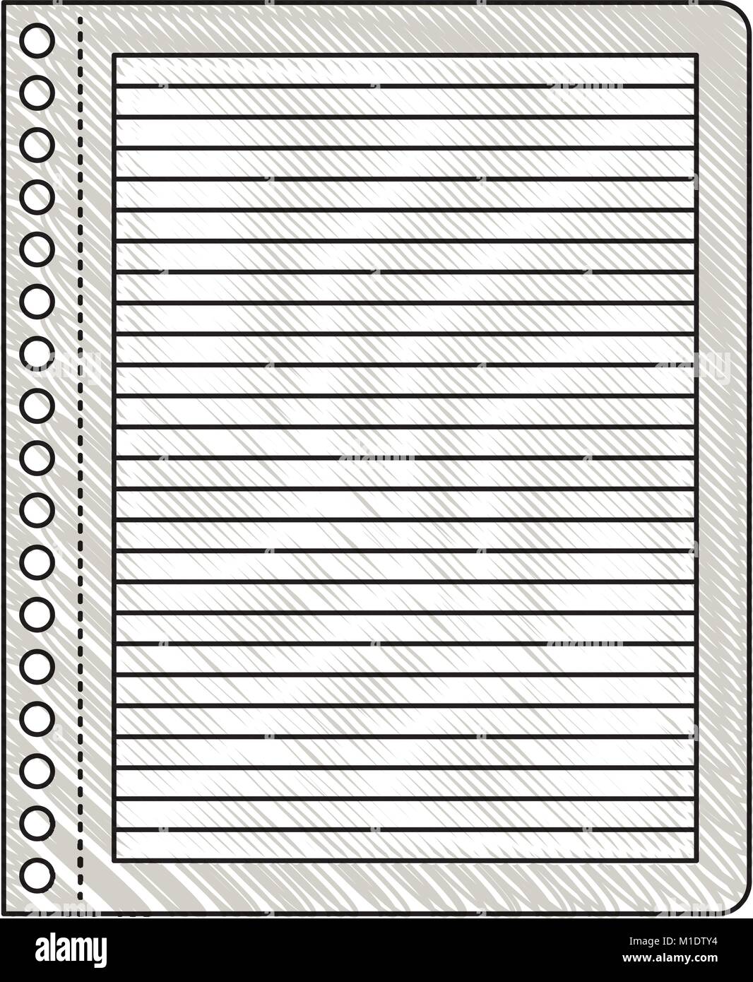 Notebook Paper Silhouette