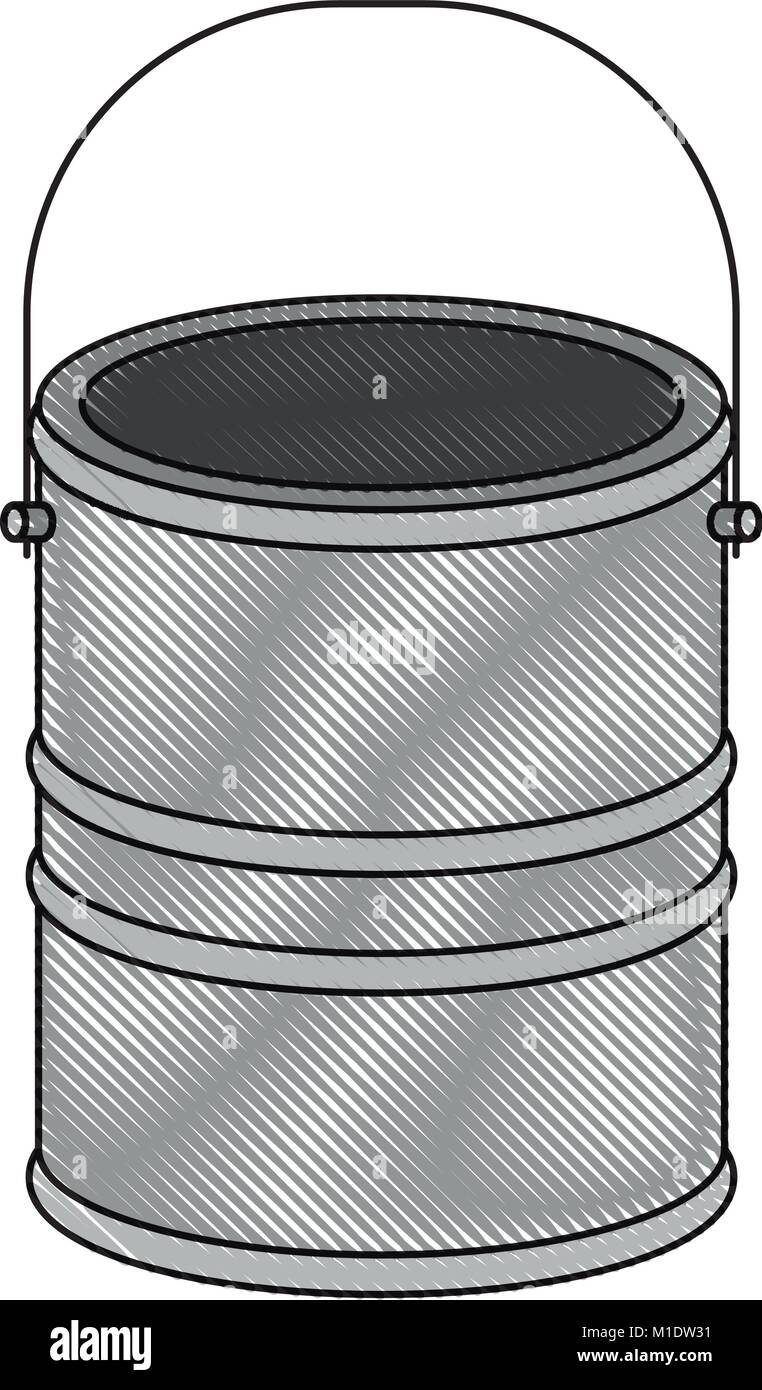paint bucket in colored crayon silhouette Stock Vector Image & Art - Alamy