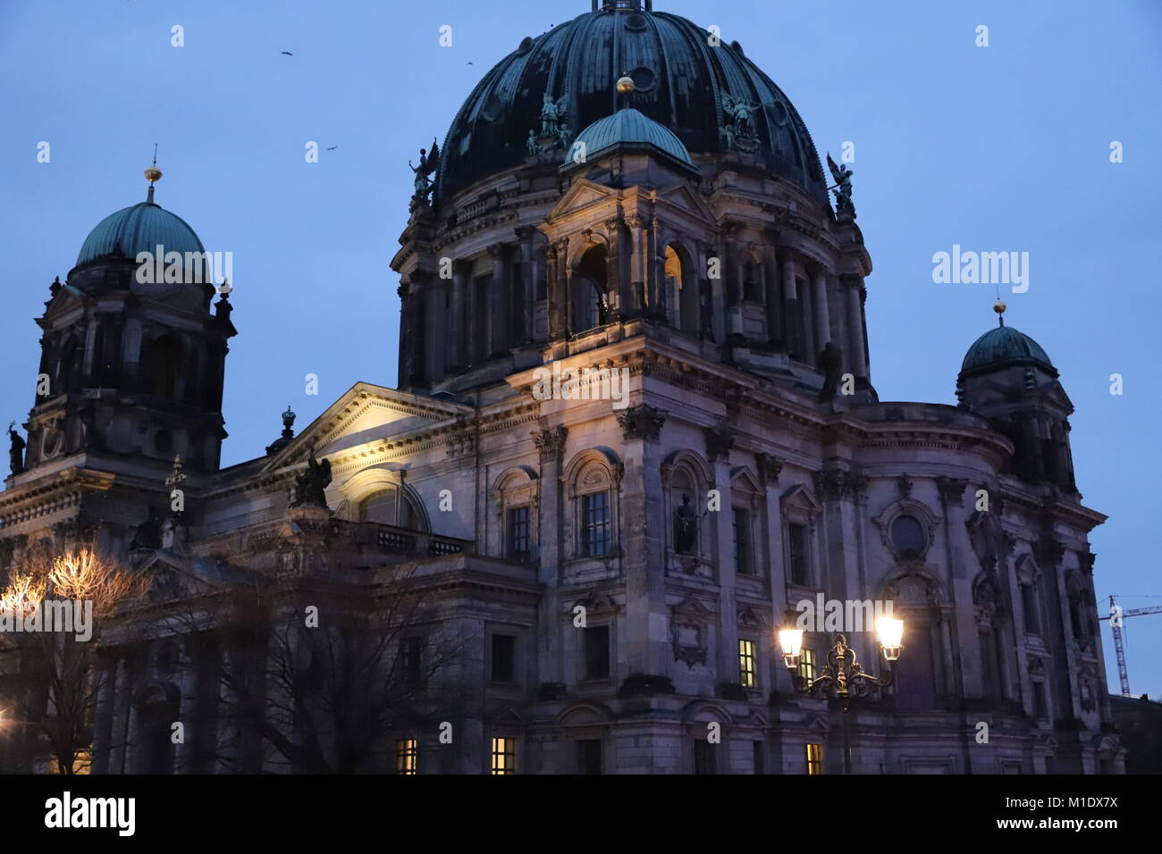 Berlin Cathedral at dusk in december Stock Photo - Alamy