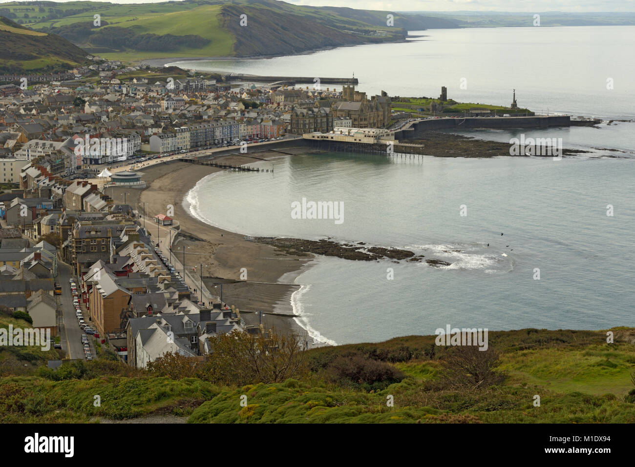 Aberystwyth Sea Front Stock Photo - Alamy