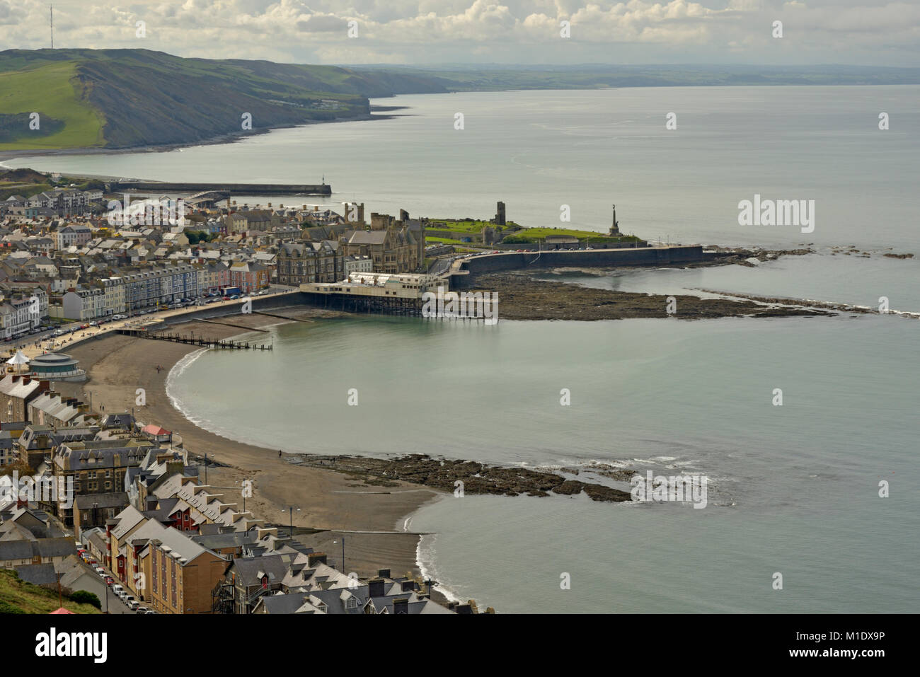 Aberystwyth Sea Front and West Wales Coast Stock Photo - Alamy