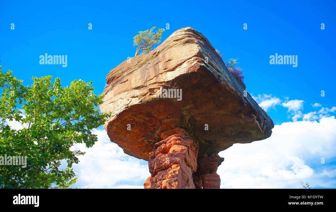 The Teufelstisch, Devils Table, in Dahn Rhineland-Palatinate Germany is ...