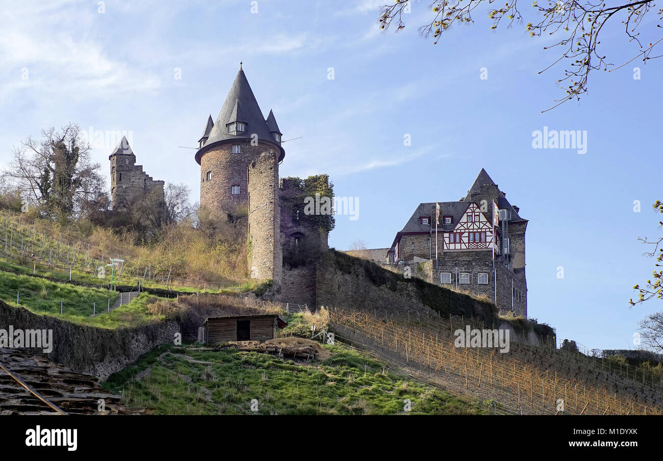 Castle Stahleck located in Bacharach Germany Stock Photo - Alamy