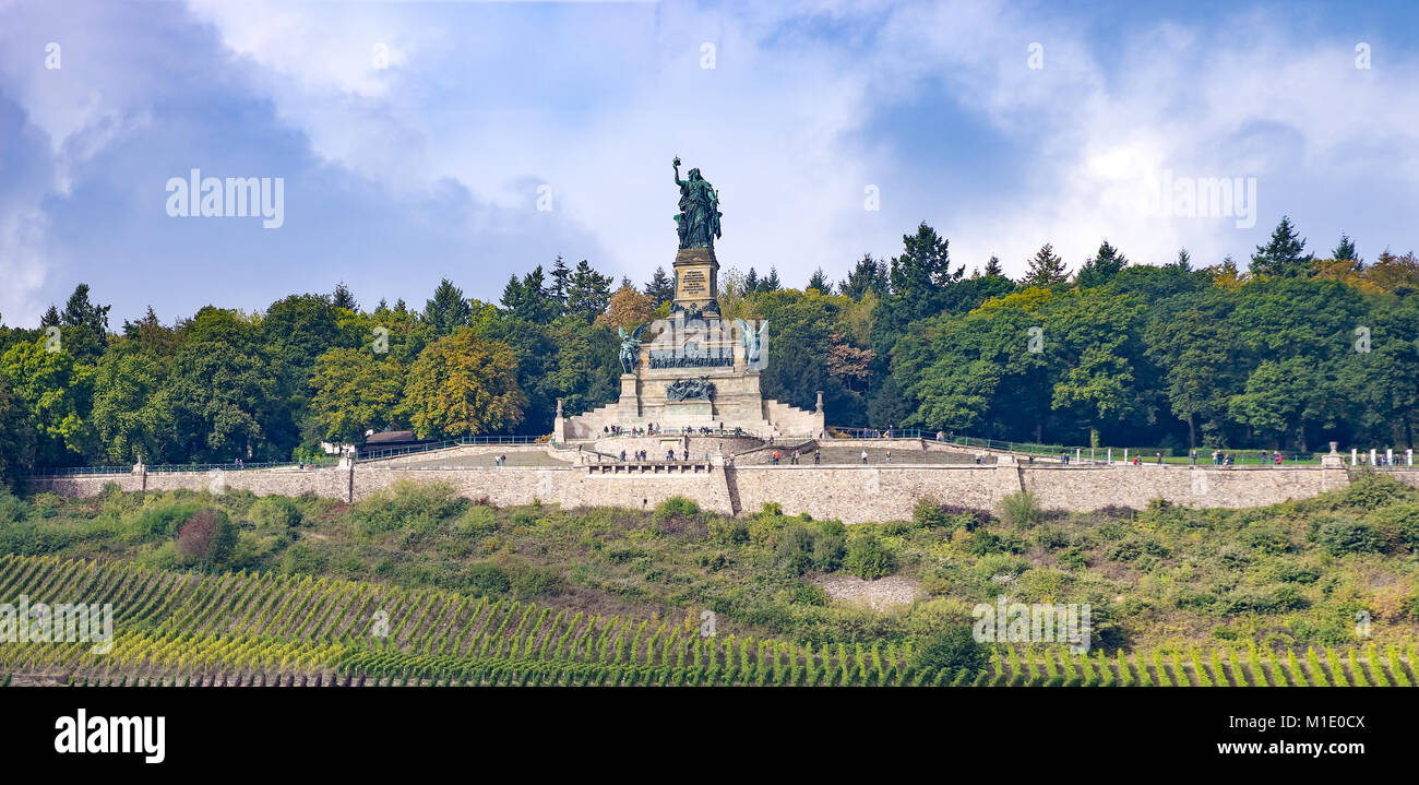 Cultural heritage middle rhine valley Germany Niederwalddenkmal ...