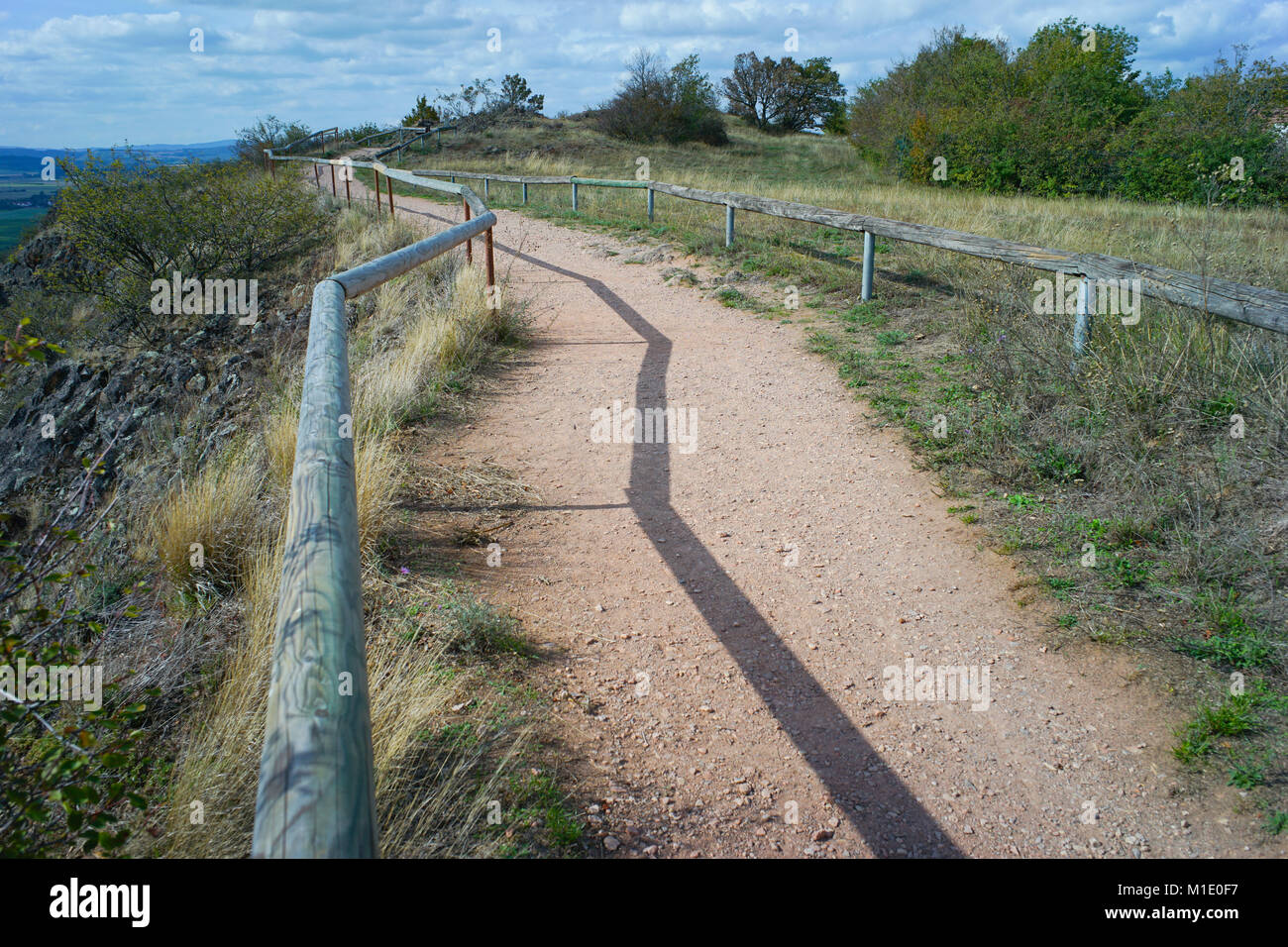 Hiking trails in the late afternoon in good walking weather Stock Photo ...