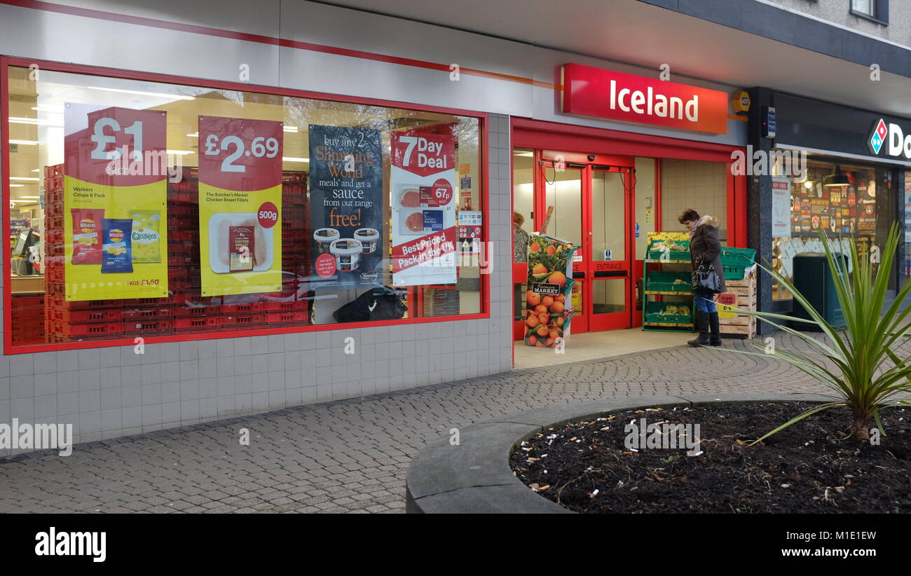 Iceland Supermarket specialises in frozen food. Stirling branch Stock ...
