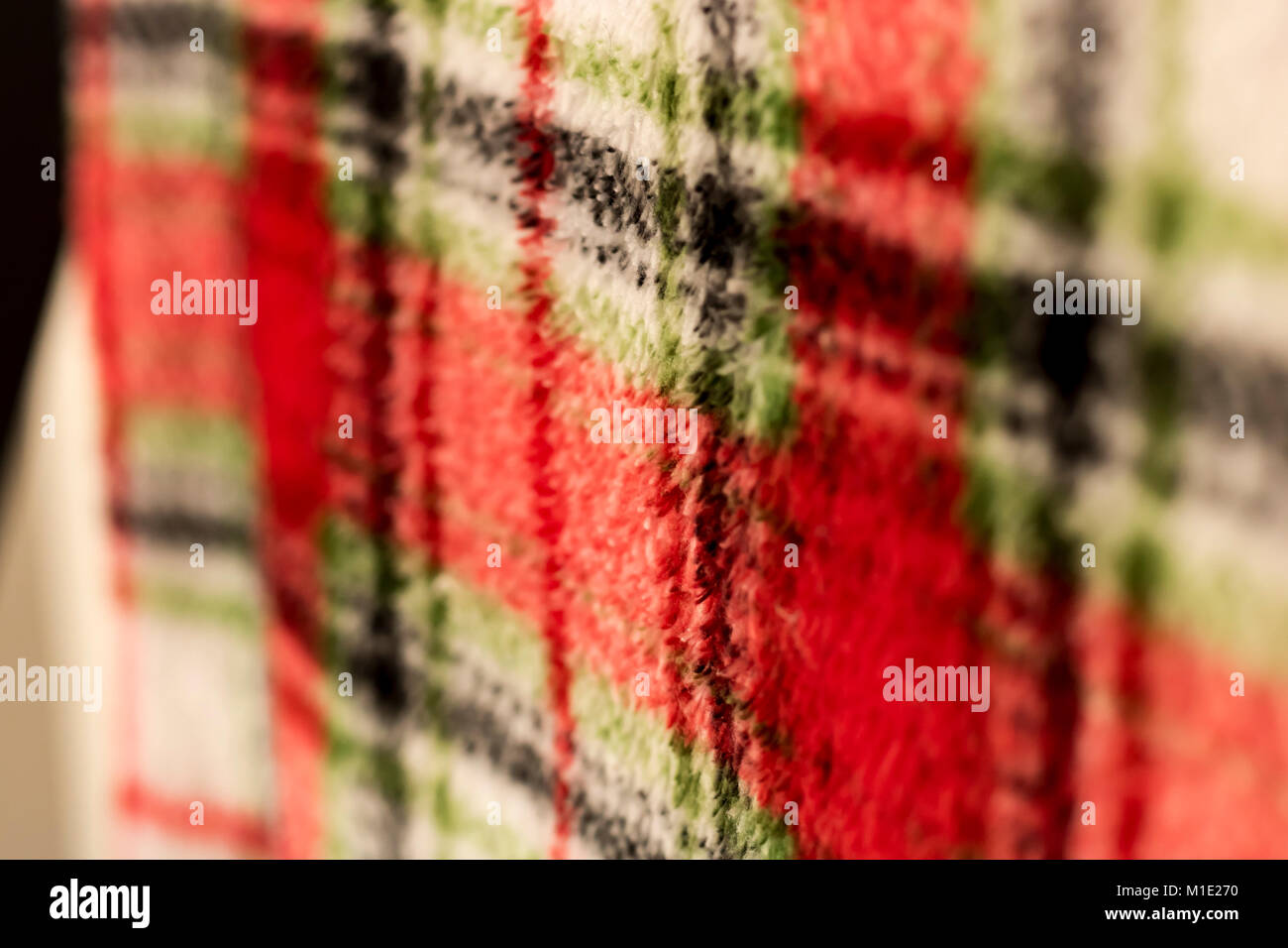 Red Textured Plaid Stock Photo - Alamy