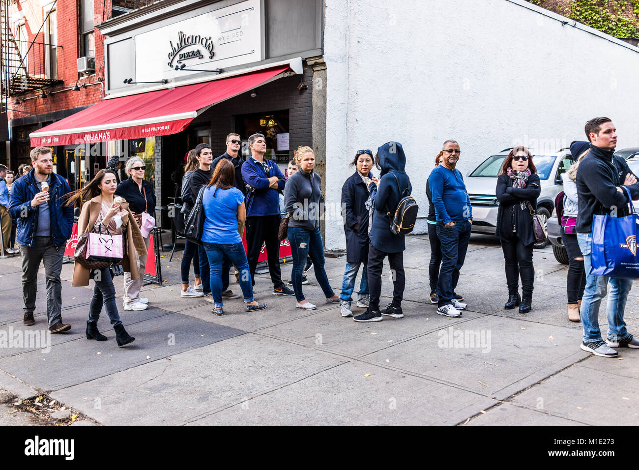 Crowded Restaurant Line